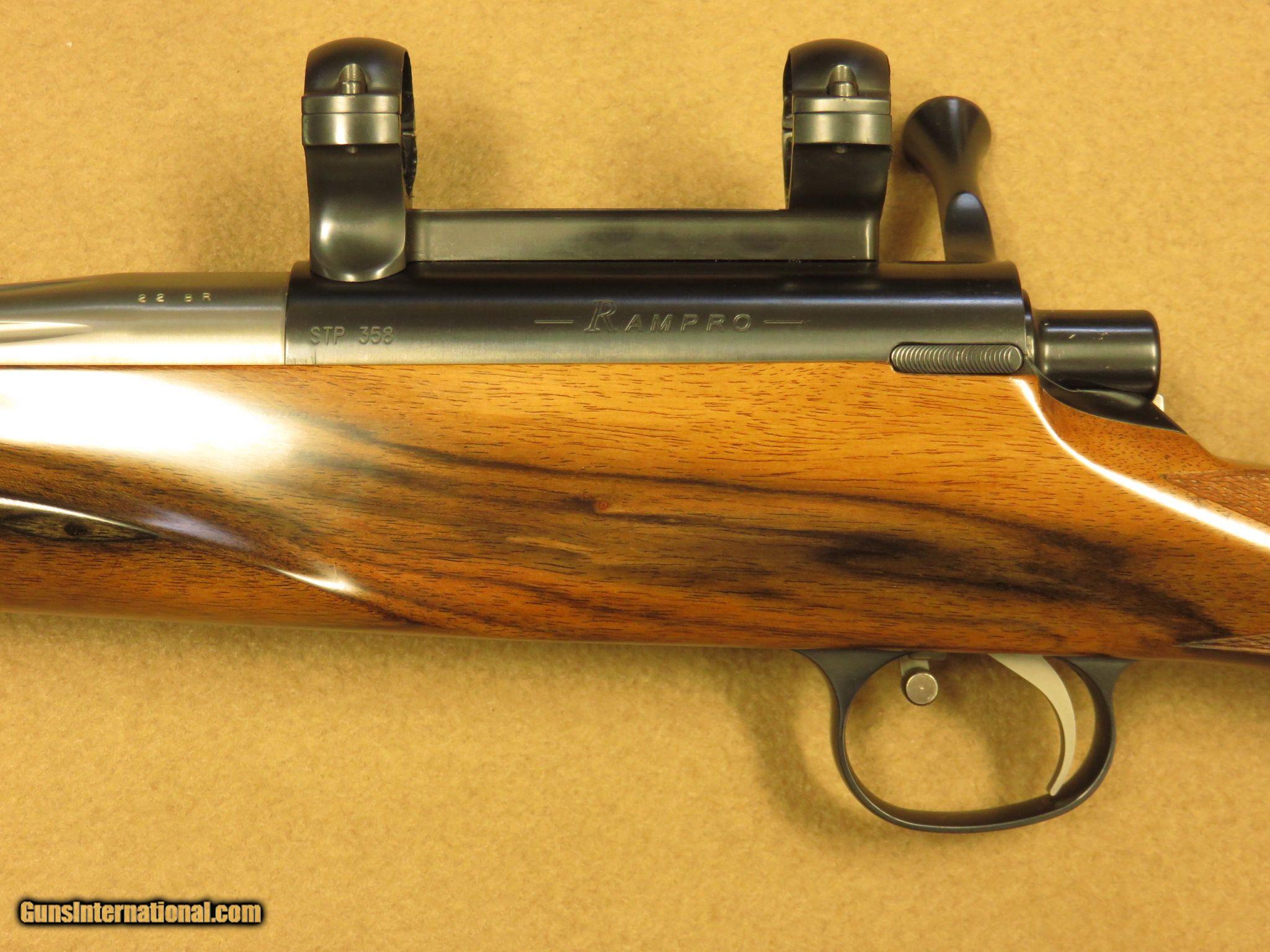 Rampro STP, Cal. .22 Bench Rest, 24 Inch Barrel, Beautiful Claro Walnut ...