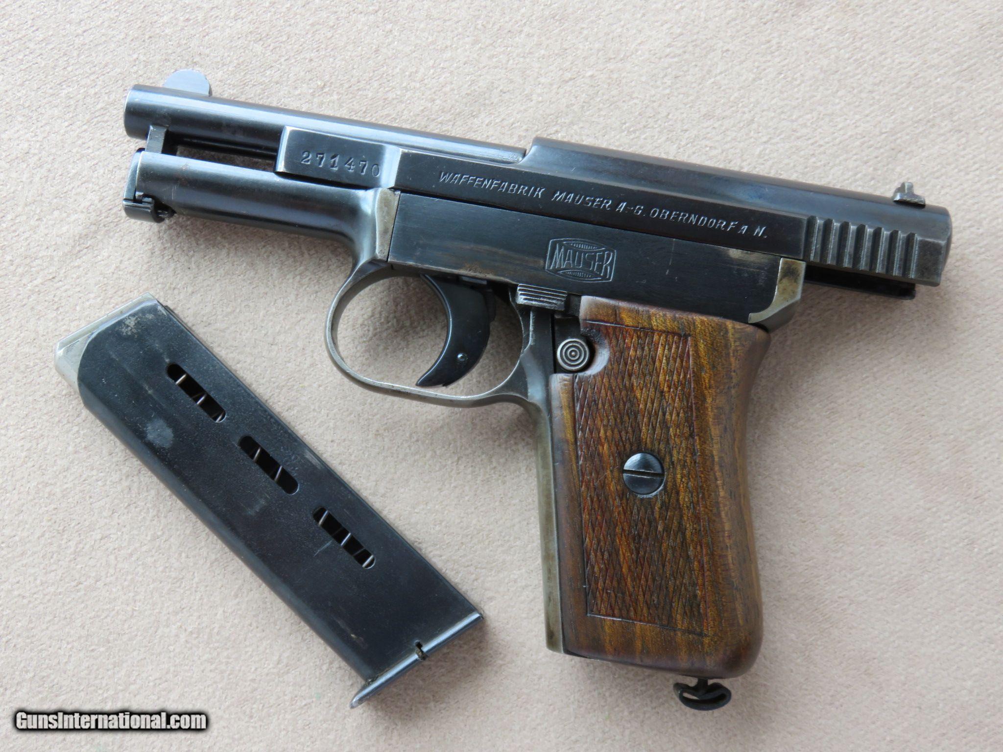 Mauser Model 1910/14 New Model 2nd Variant .25 ACP Pistol