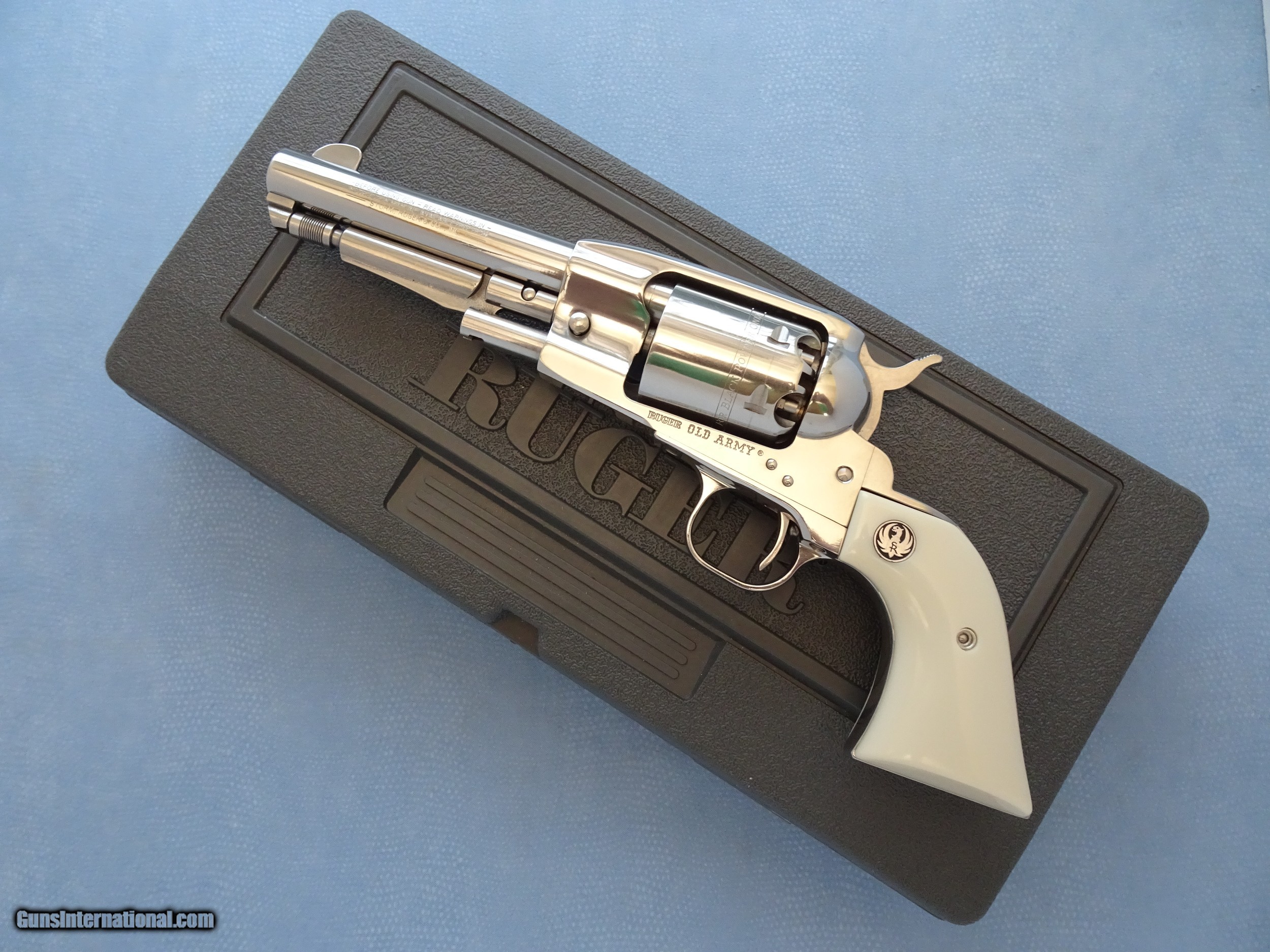 2003 Ruger Old Army in Gloss Stainless w/ 5.5" Barrel & Fixed Sights ...