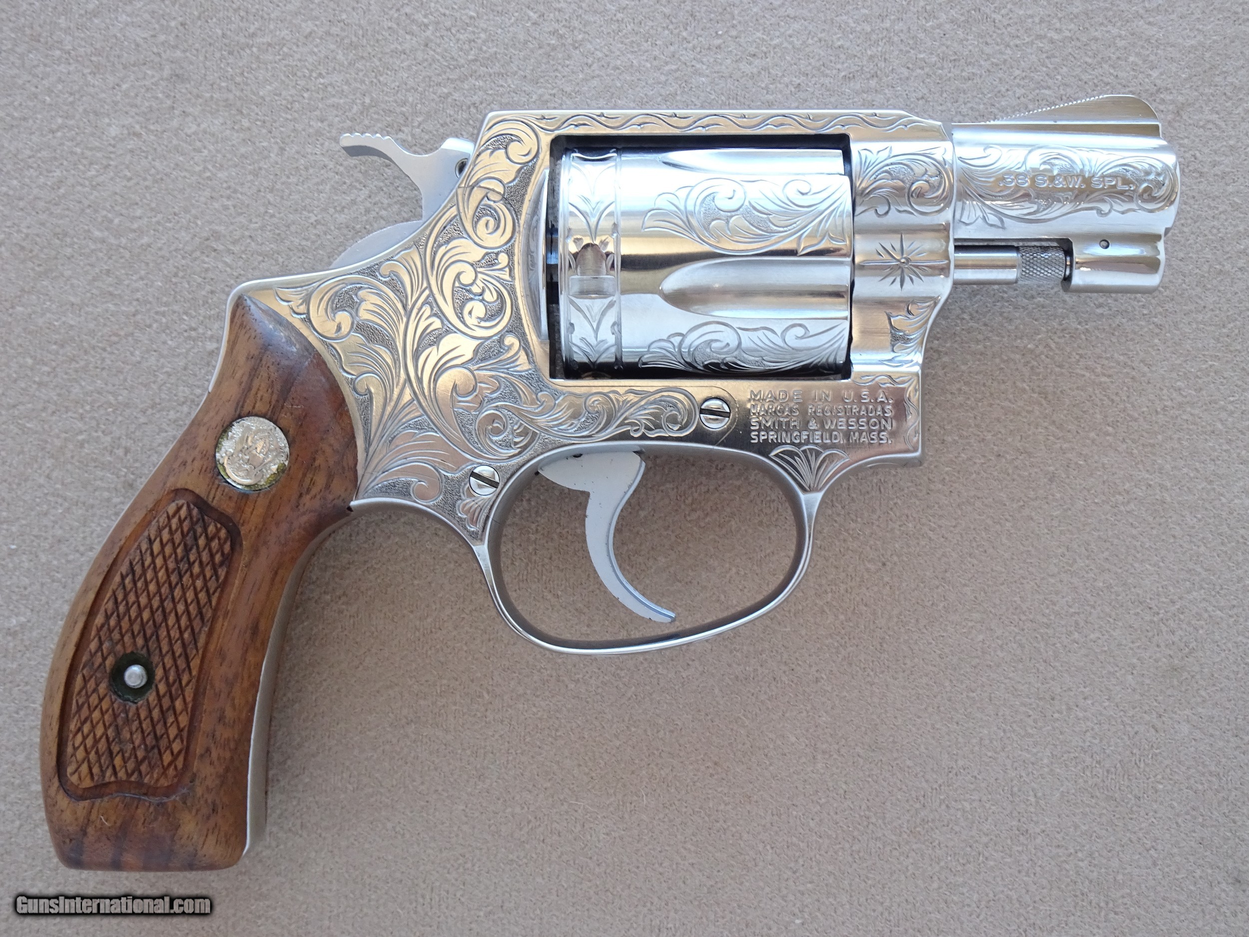 1982 Engraved Smith & Wesson Model 60 .38 Special ** Excellent ...