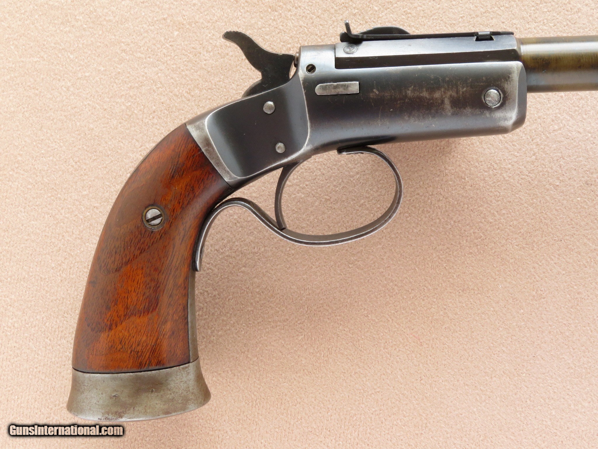 Stevens No. 35 Target Single Shot Tip-Up Pistol, Cal. .22 LR, 10 Inch ...