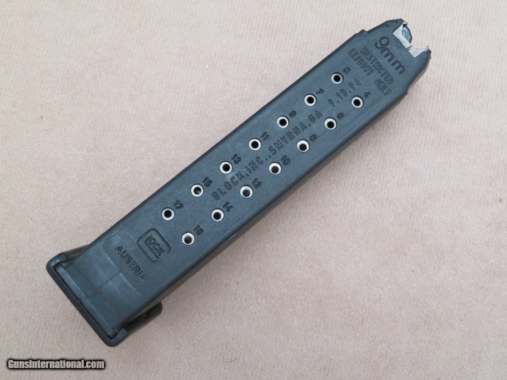 1986 1st Generation Glock Model 17 9mm Pistol ** Scarce 1st Gen Gun ...