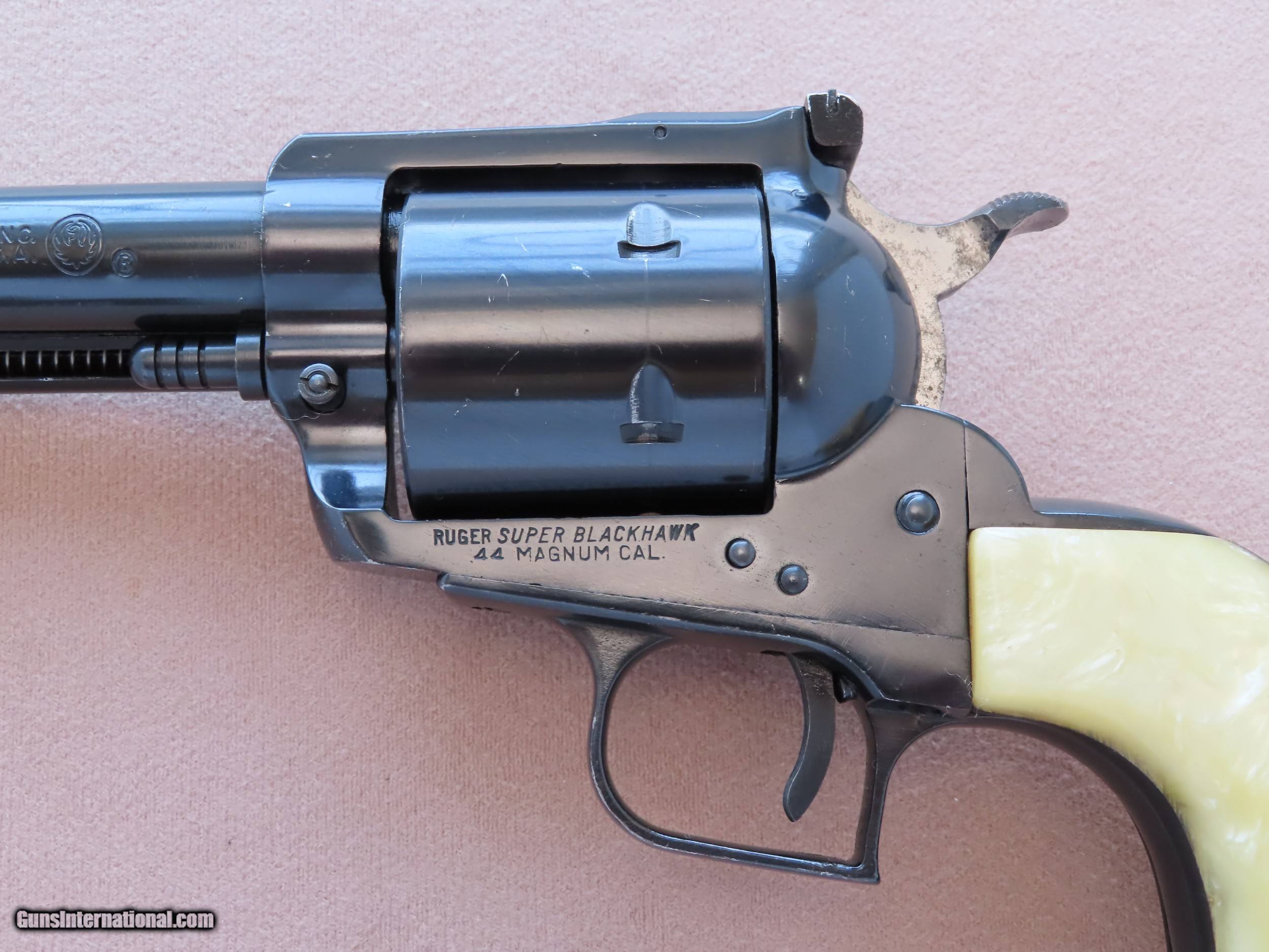 1970 Vintage Ruger Old Model Super Blackhawk .44 Magnum Revolver w/ 7.5 ...