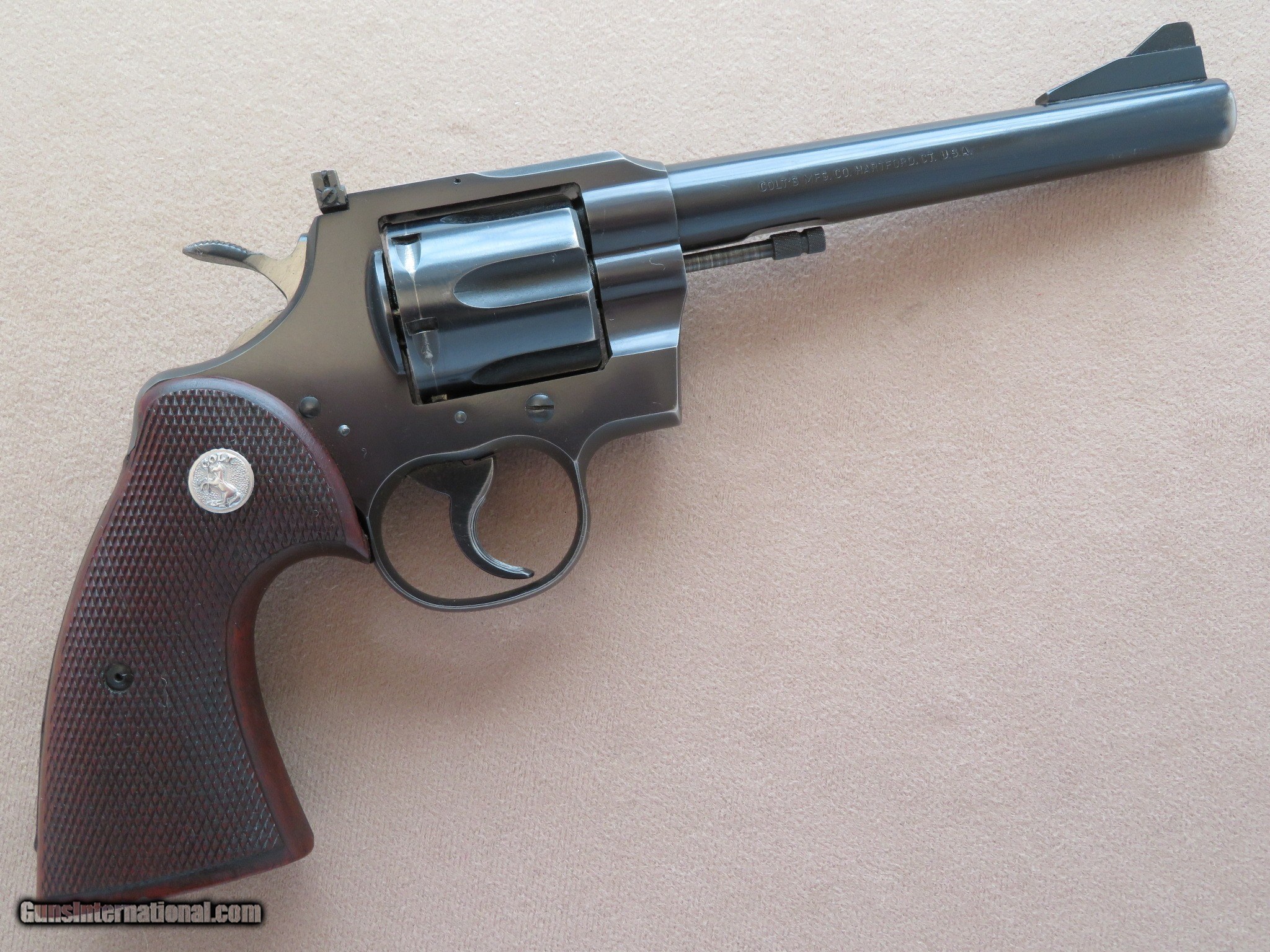 Colt 357 Magnum Revolver W/ Full Checkered Grips & Original Box **MFG ...