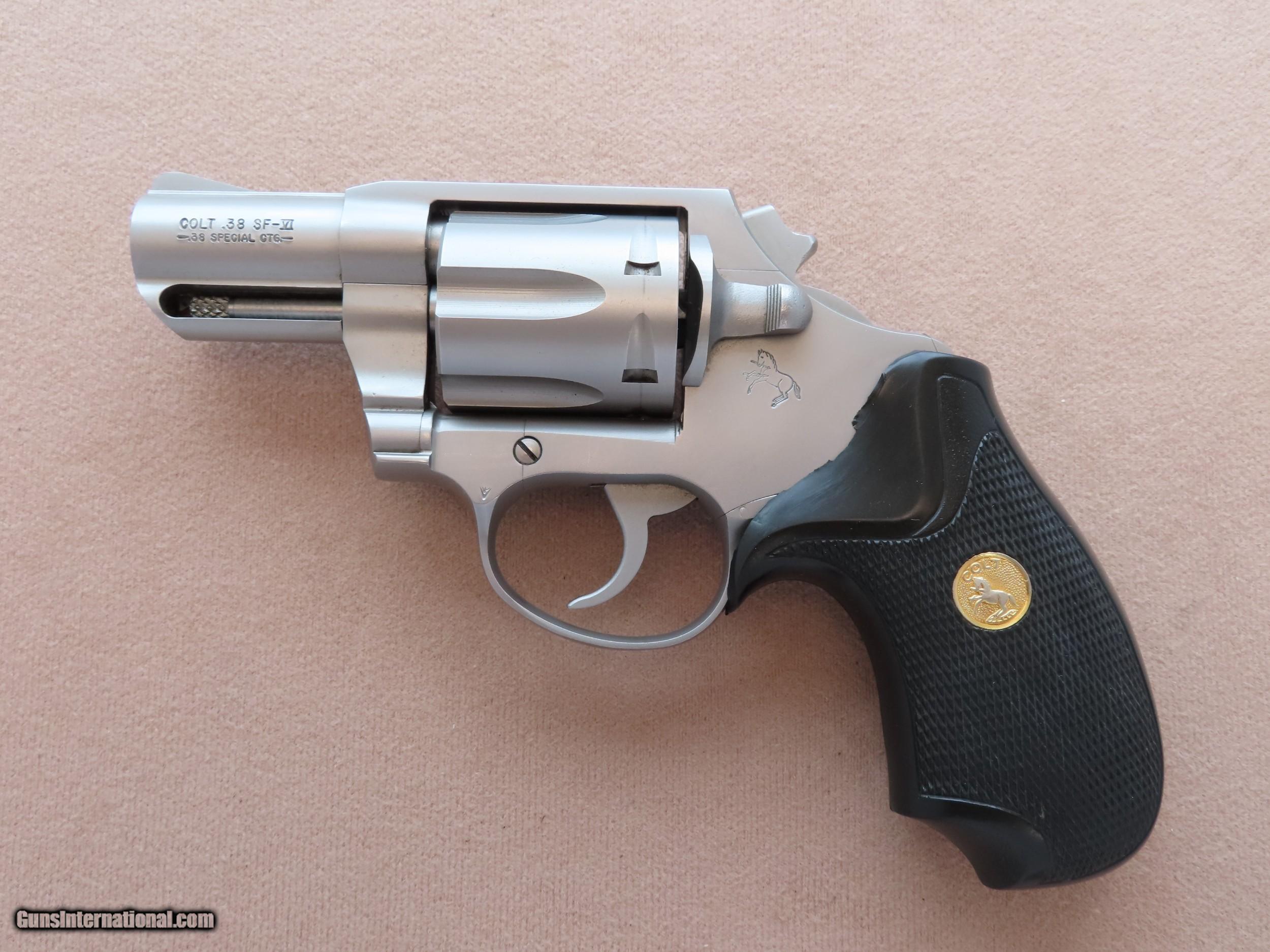 1995 Vintage Colt SF-VI .38 Special Revolver in Stainless Steel ...