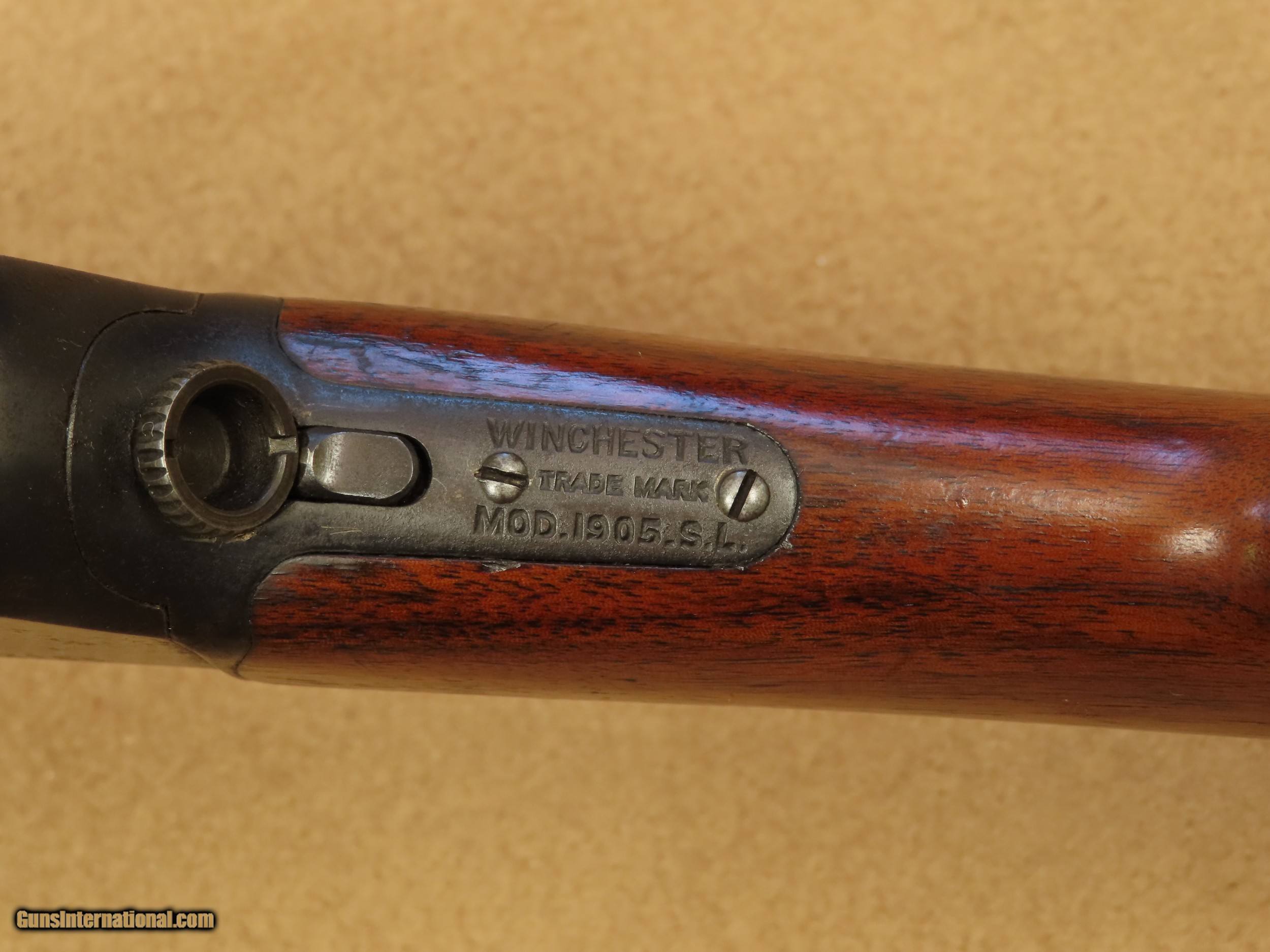1906 Vintage Winchester Model 1905 Semi-Auto Rifle in .32 WSL Caliber ...