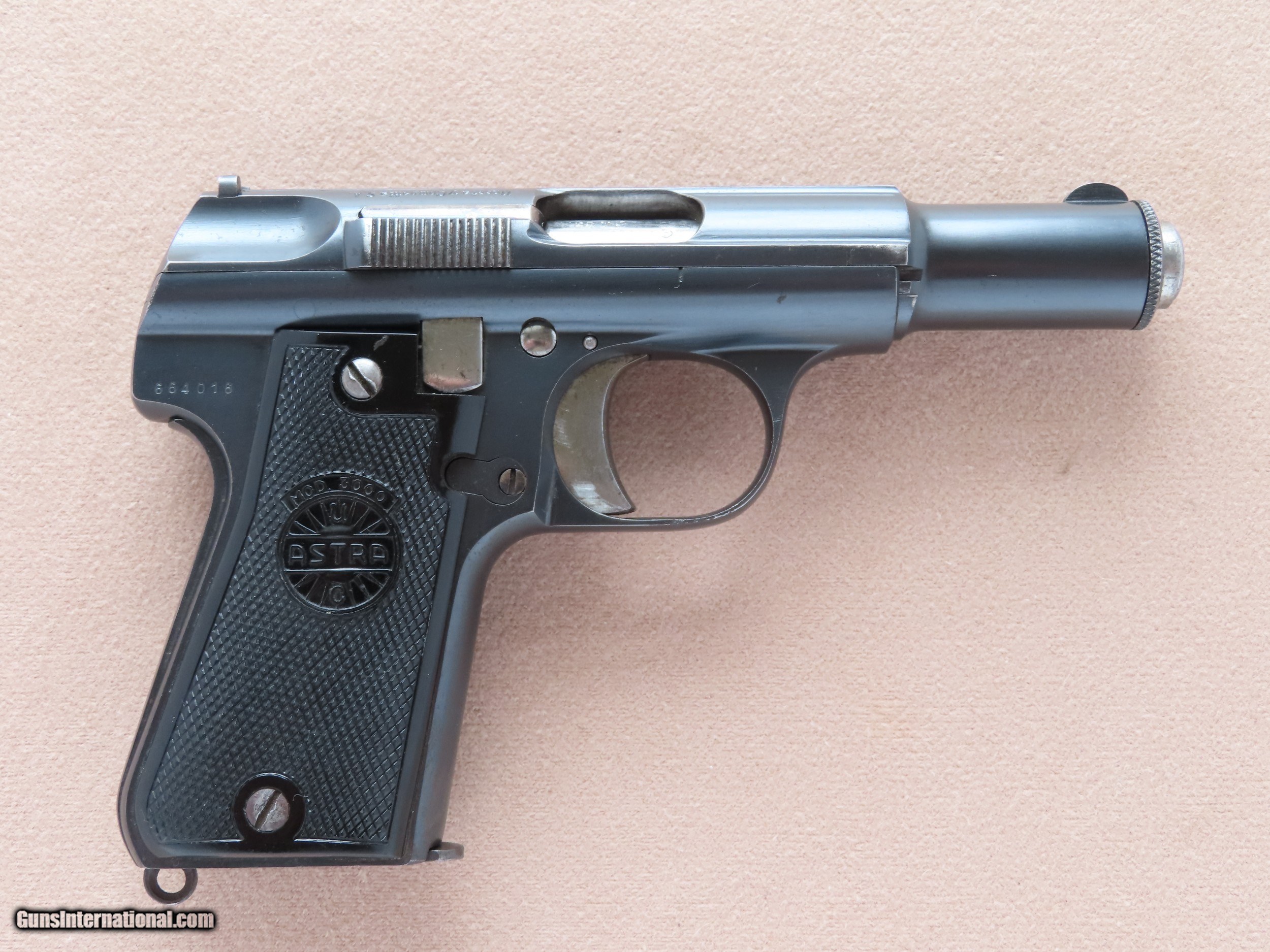 1950 Vintage Astra Model 3000 .32 ACP Pistol w/ Extra Factory Magazine ...