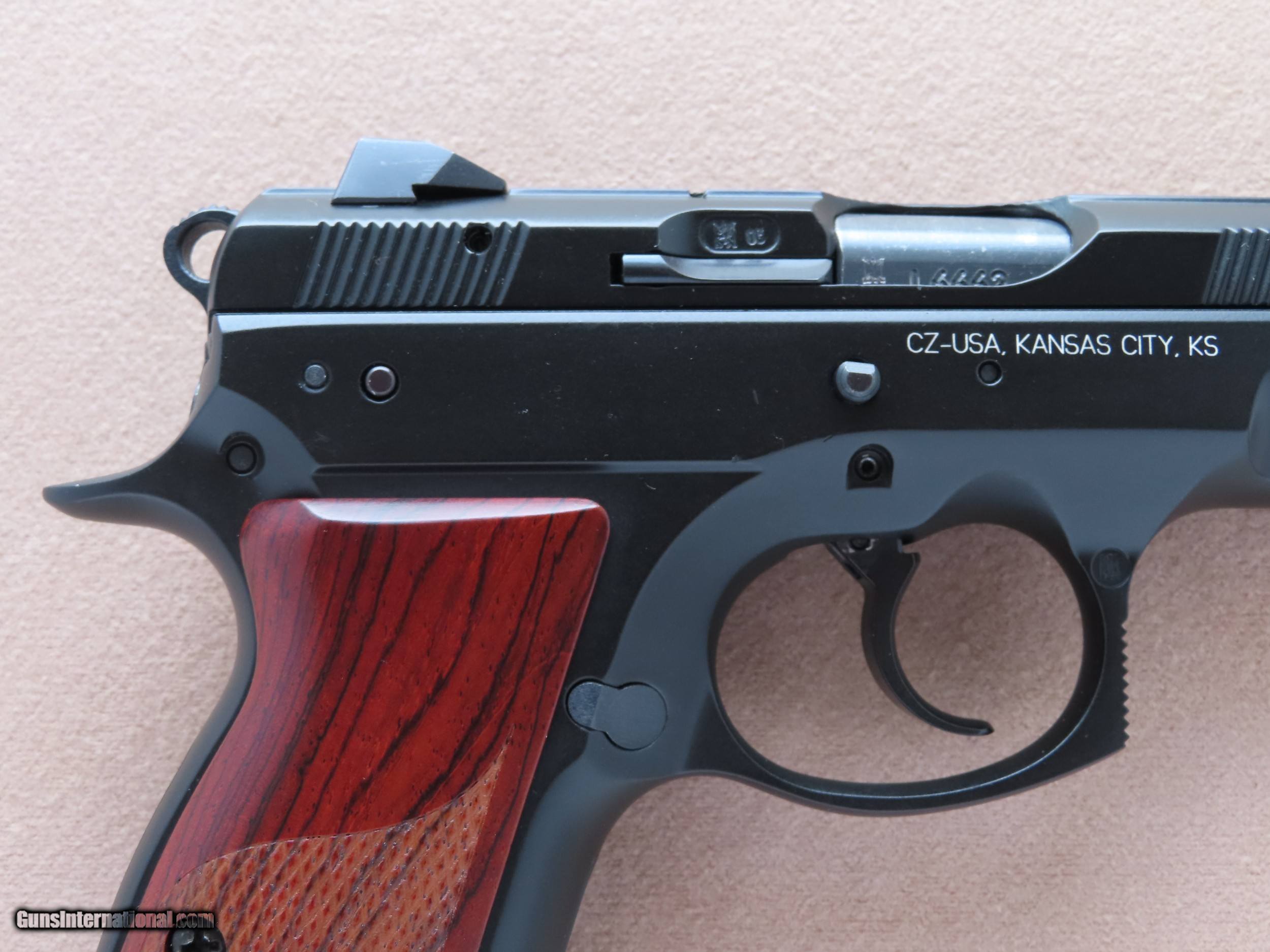 2003 CZ Model 75 D Compact 9mm Pistol w/ Box, Manual, Test Target ...