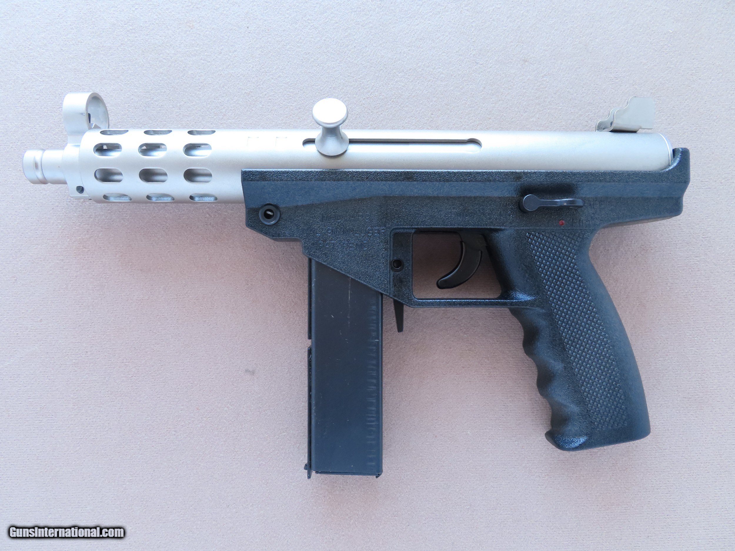 1994 Vintage A.A. Arms Model AP9 Matte Nickel Plated 9mm Pistol w ...