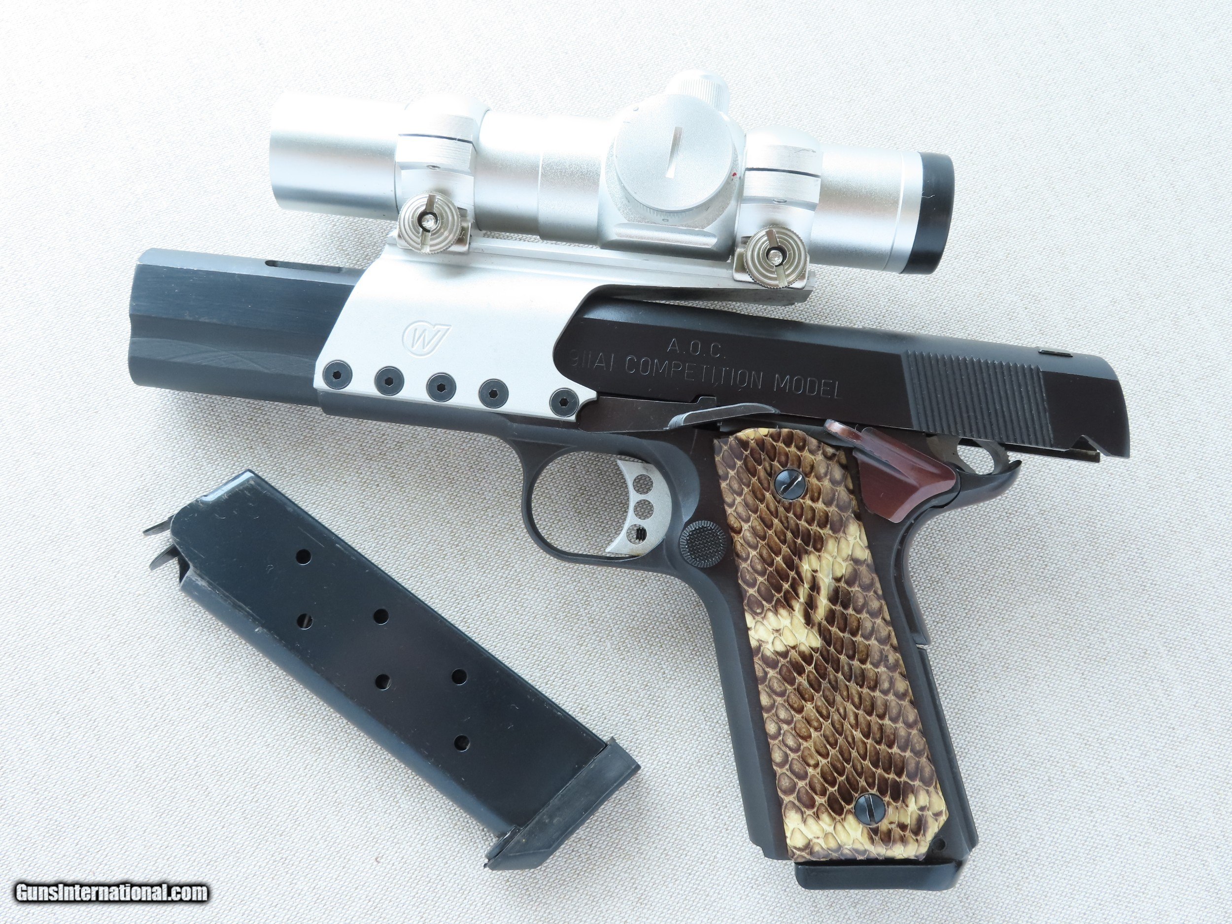 1980's Vintage Customized Auto Ordnance 1911A1 Competition Model .45 ...
