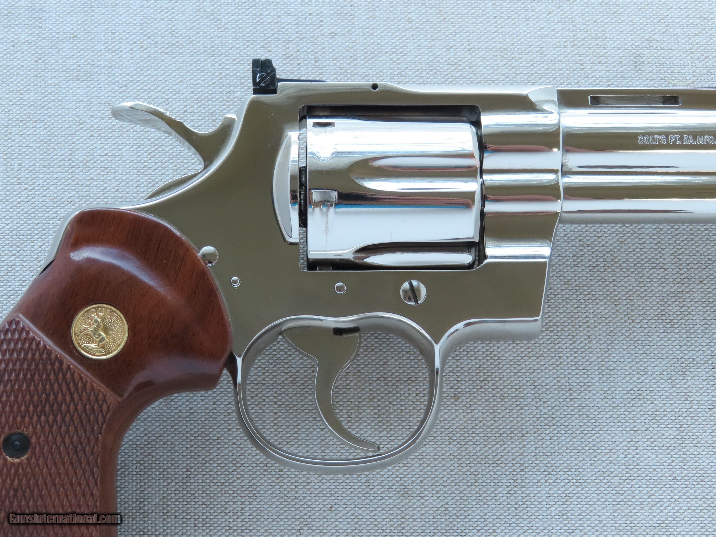 1979 Vintage Colt Python 6" Inch Nickel Finish ** Excellent Condition
