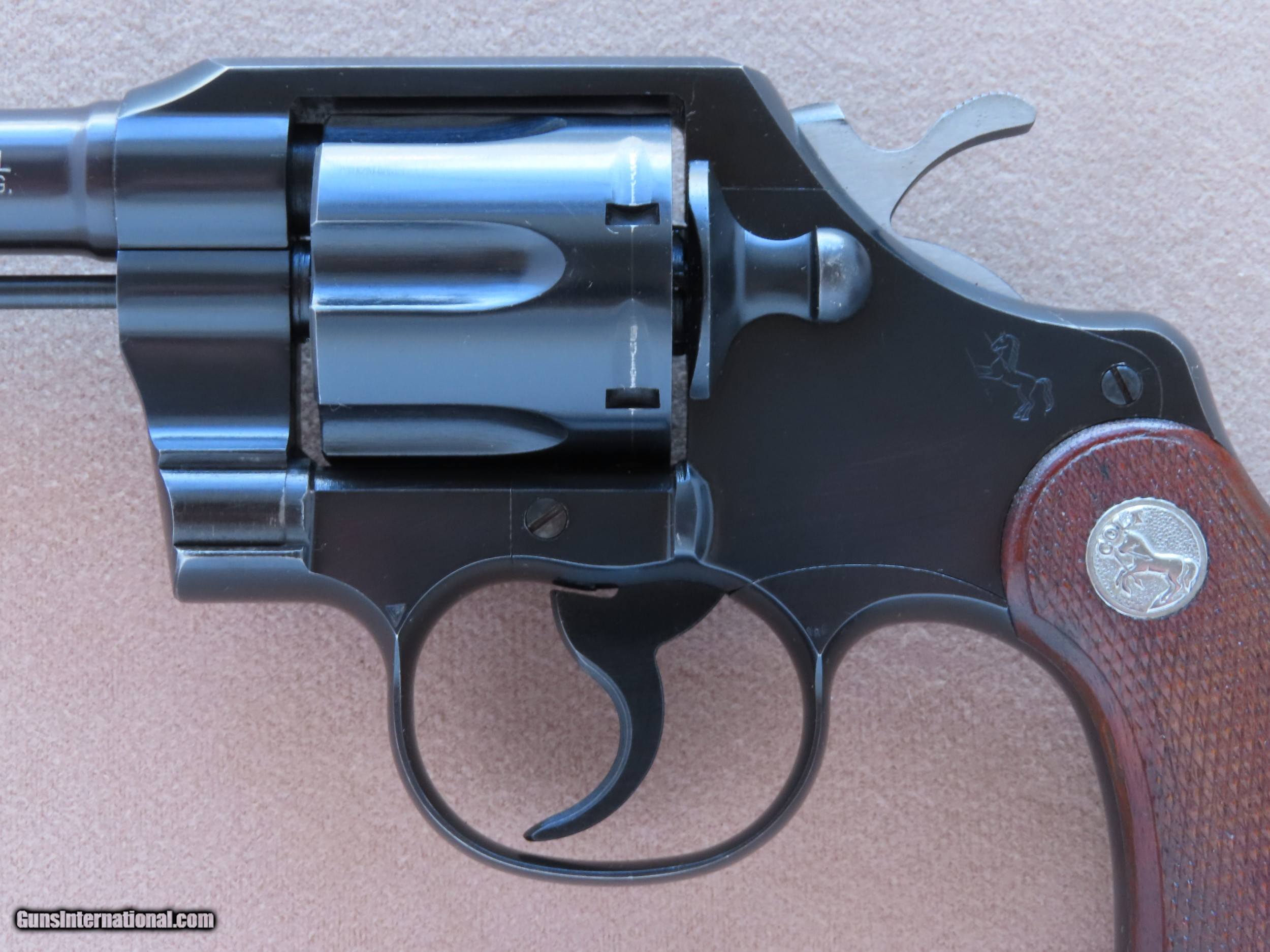 RARE 1954-56 Vintage Colt Marshall Model .38 Special Revolver w/ 4 ...