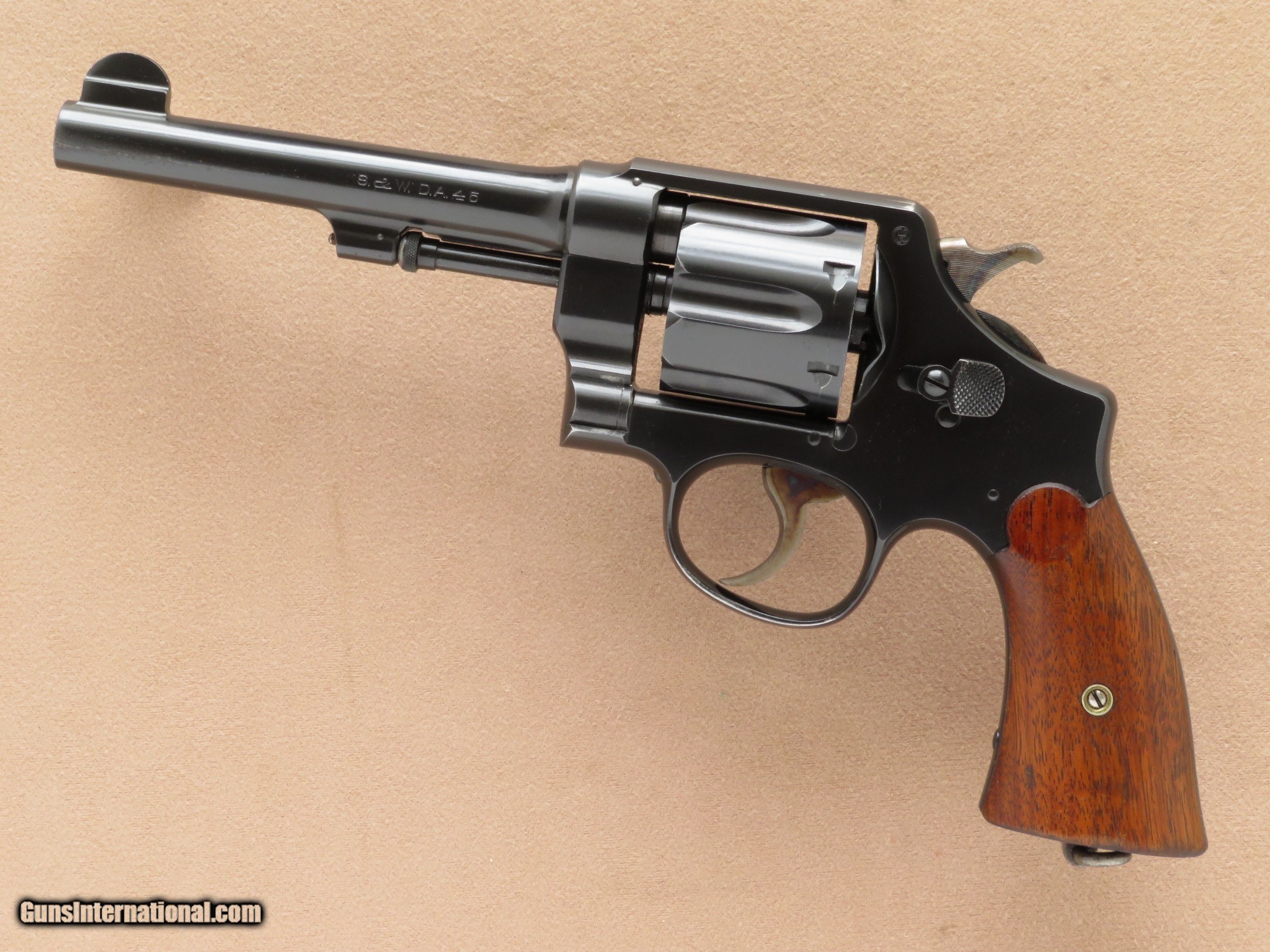 Smith & Wesson Model of 1917, Cal. .45 ACP, Early Model with Concentric Grooved Hammer
