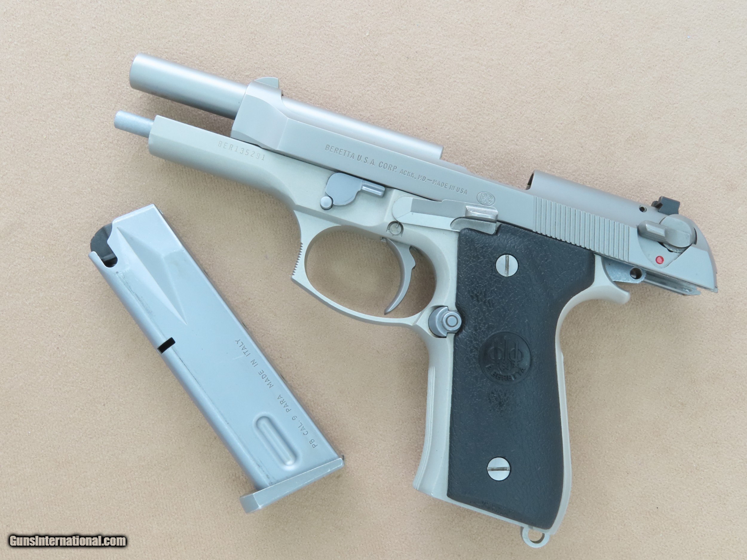 1999 Vintage Beretta Model 92FS INOX Tactical 9mm Pistol w/ Original ...