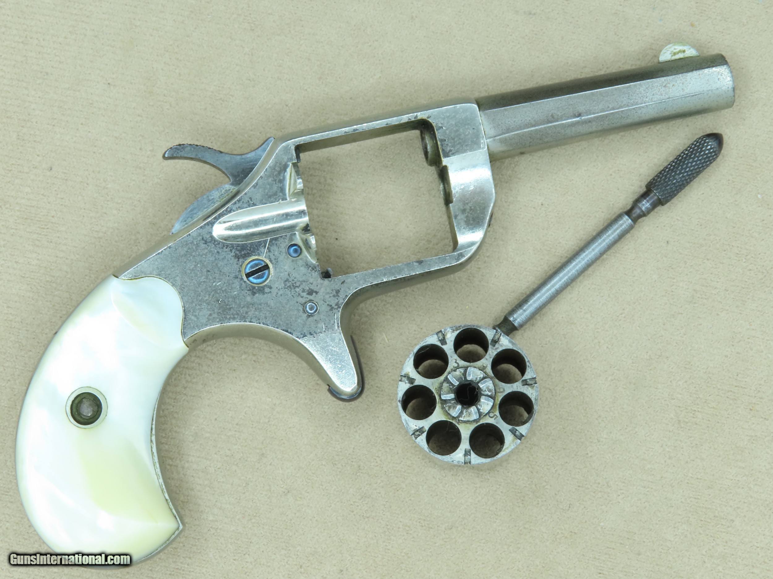 Early 1870's Vintage Colt New Line .22 Revolver w/ Factory Nickel ...