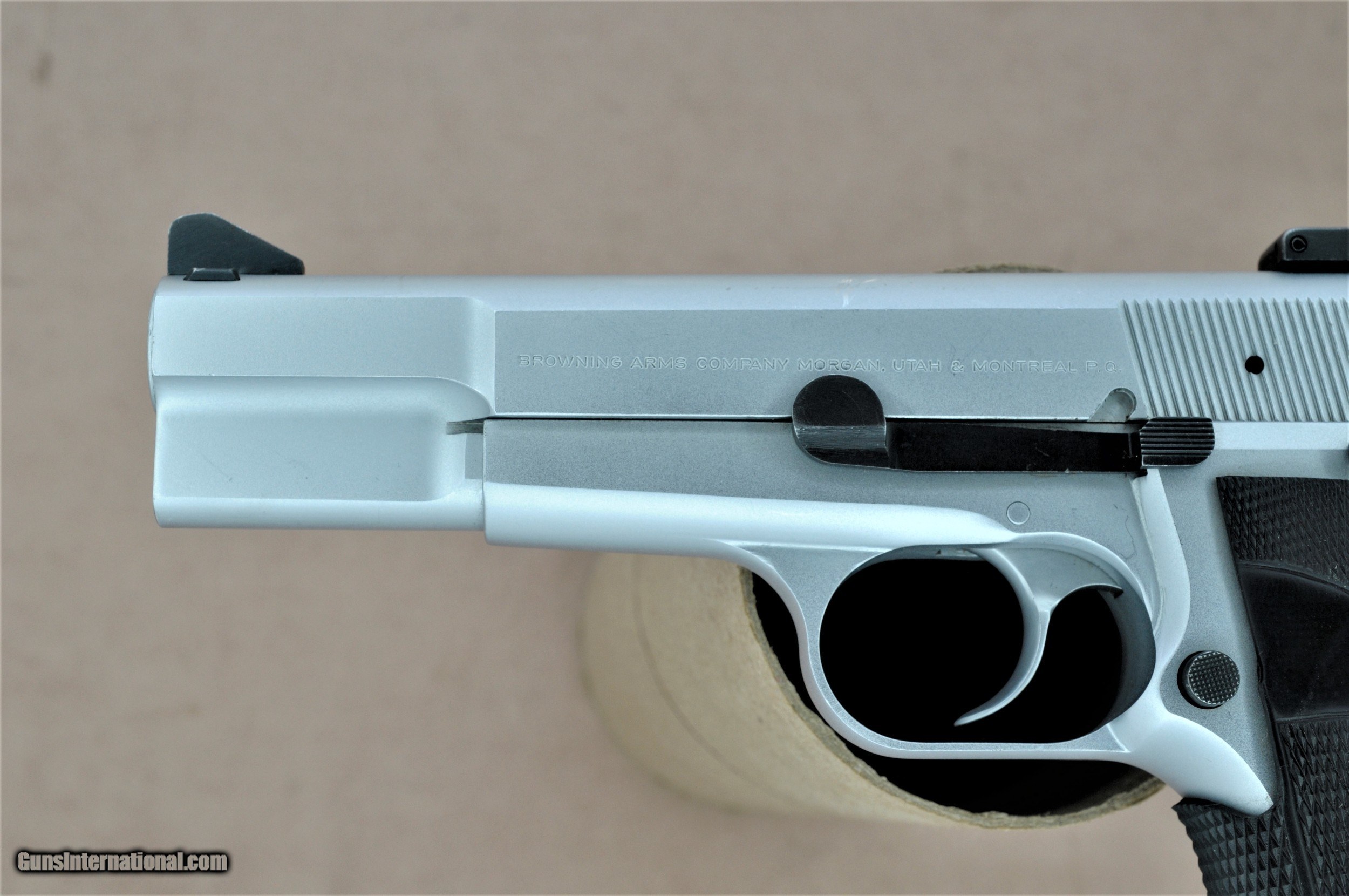 Browning Hi Power Silver Chrome finish with box 9MM **Made in 1992** SOLD
