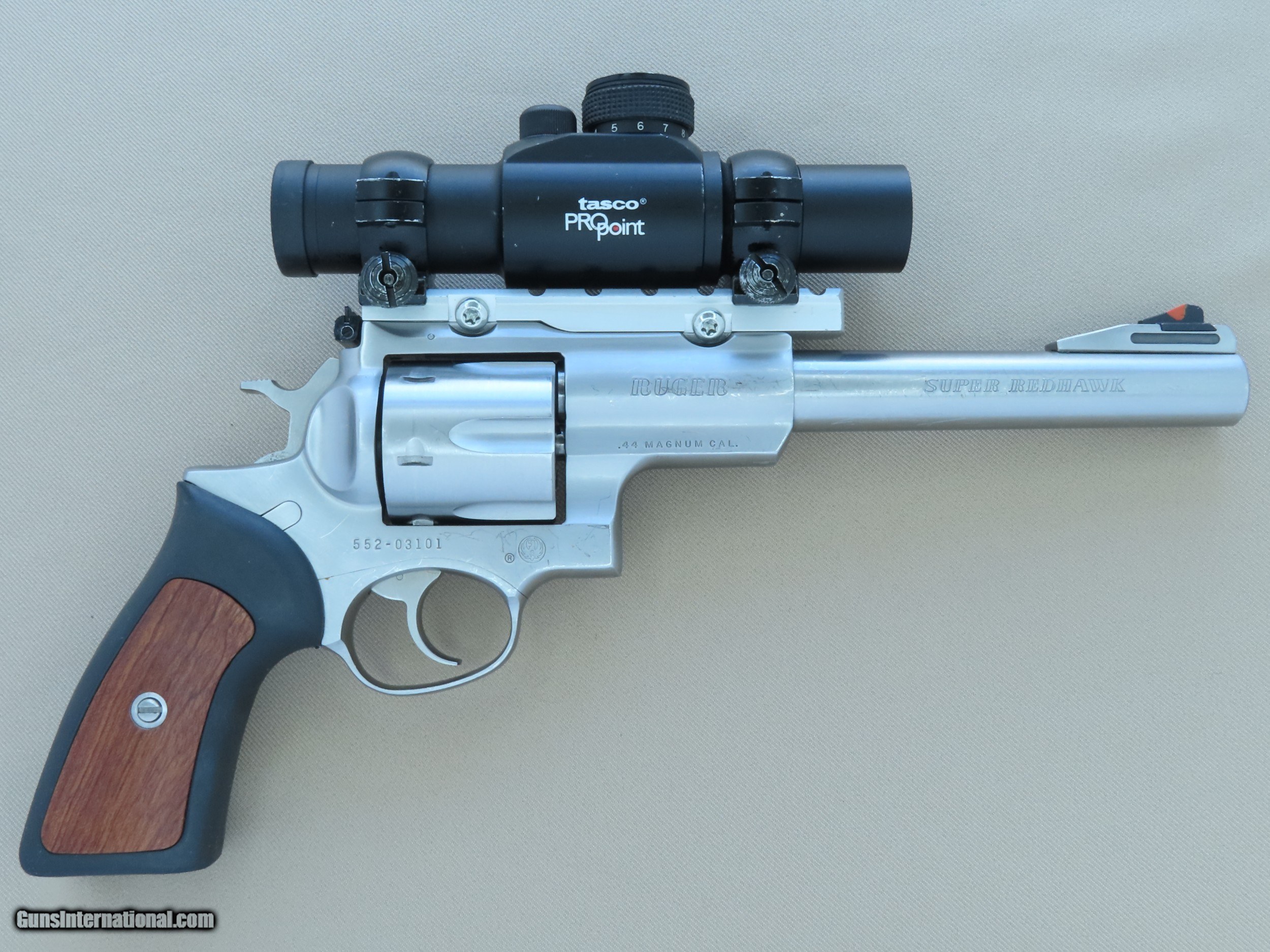 2002 Vintage Ruger Super Redhawk .44 Magnum Revolver w/ Tasco Propoint ...
