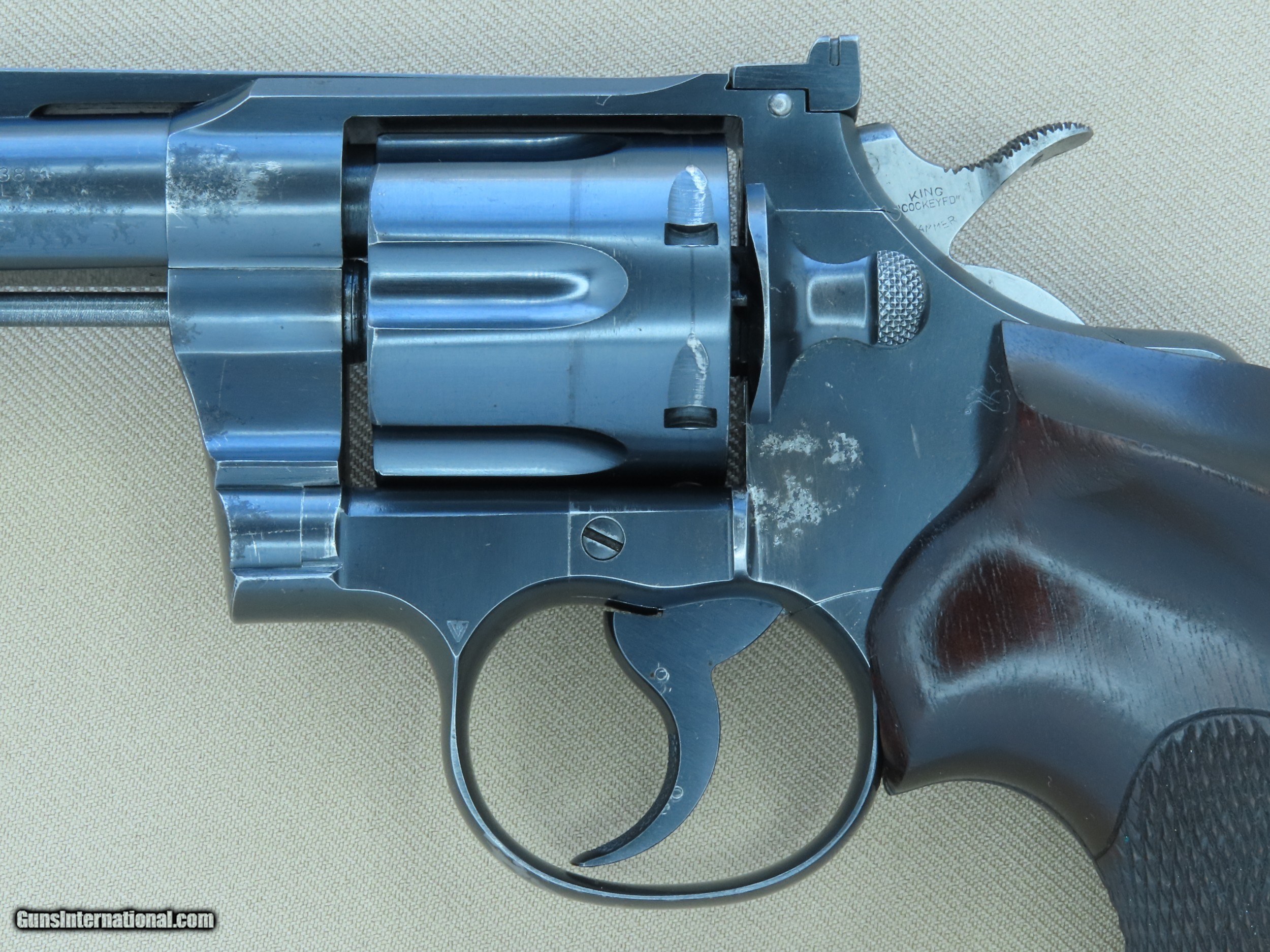 1938 Vintage Colt Officer's Model .38 King Super Target w/ All Options ...