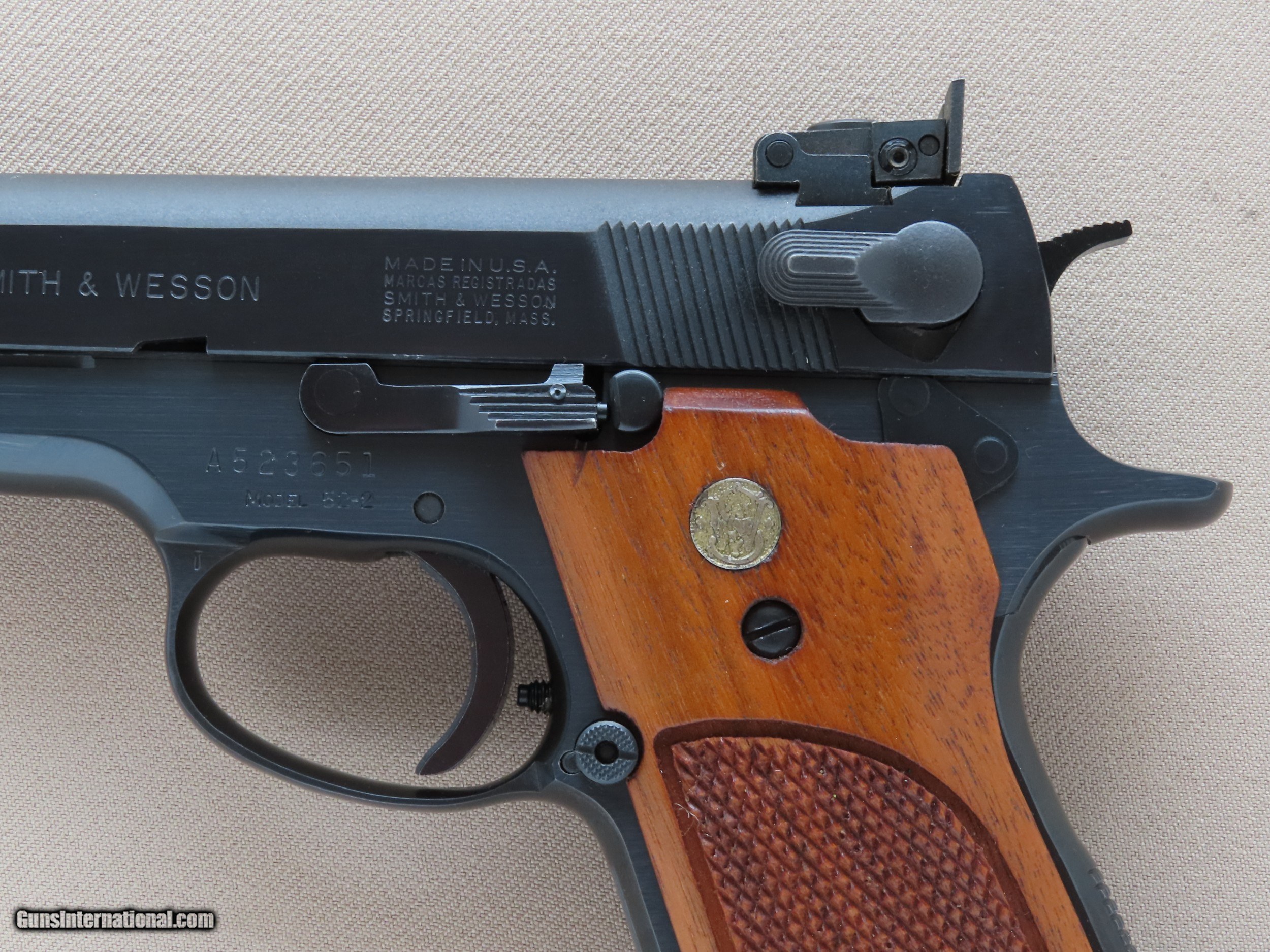 1979 Vintage Smith & Wesson Model 52-2 Pistol in .38 Special S&W ...