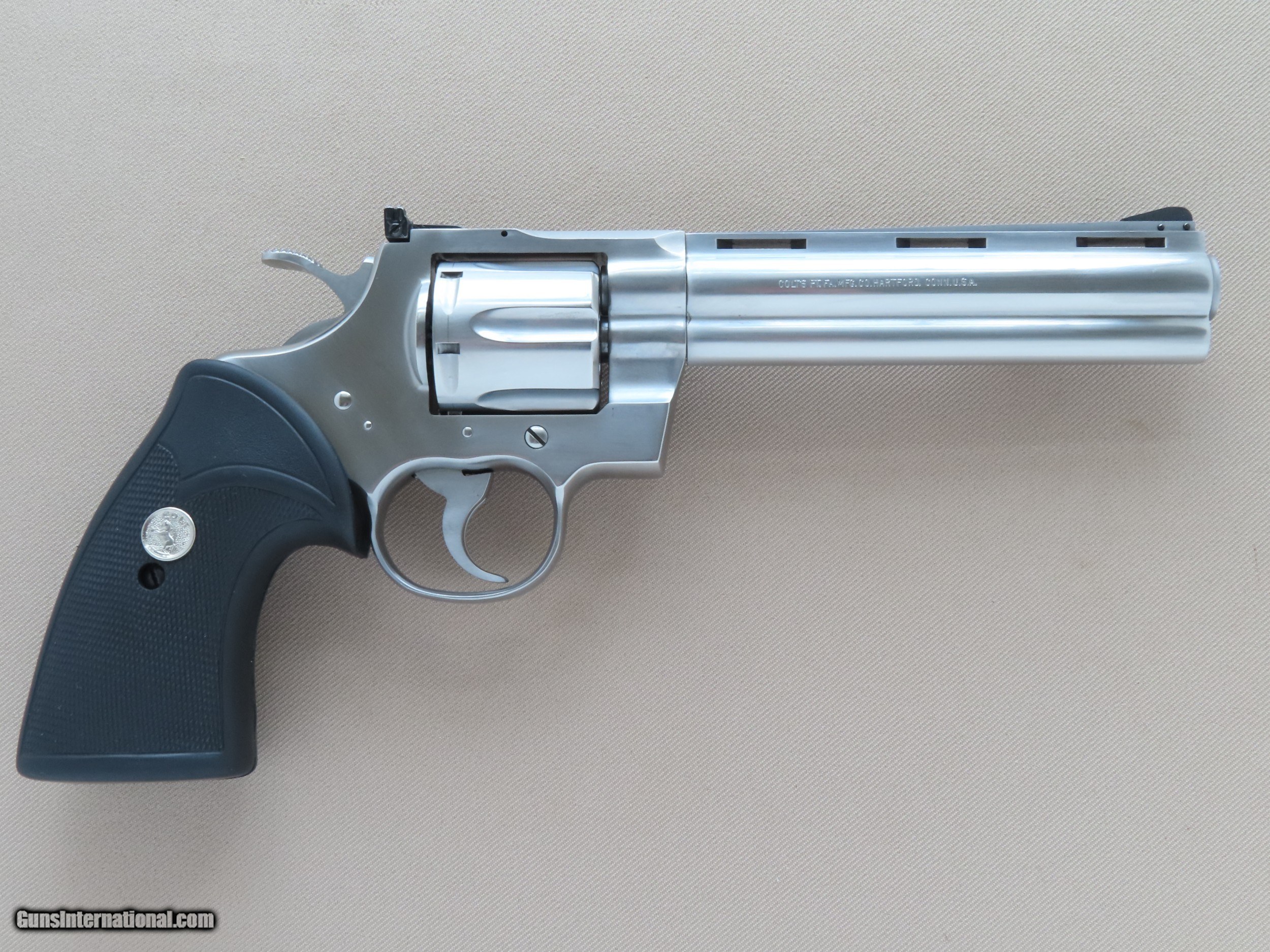 1982 Vintage Stainless Steel Colt Python w/ 6" Inch Barrel ** Beautiful ...