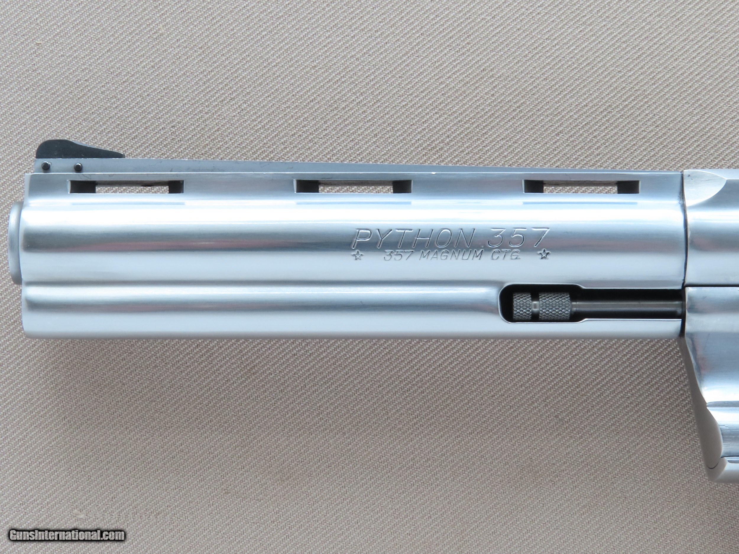 1982 Vintage Stainless Steel Colt Python w/ 6" Inch Barrel ** Beautiful ...