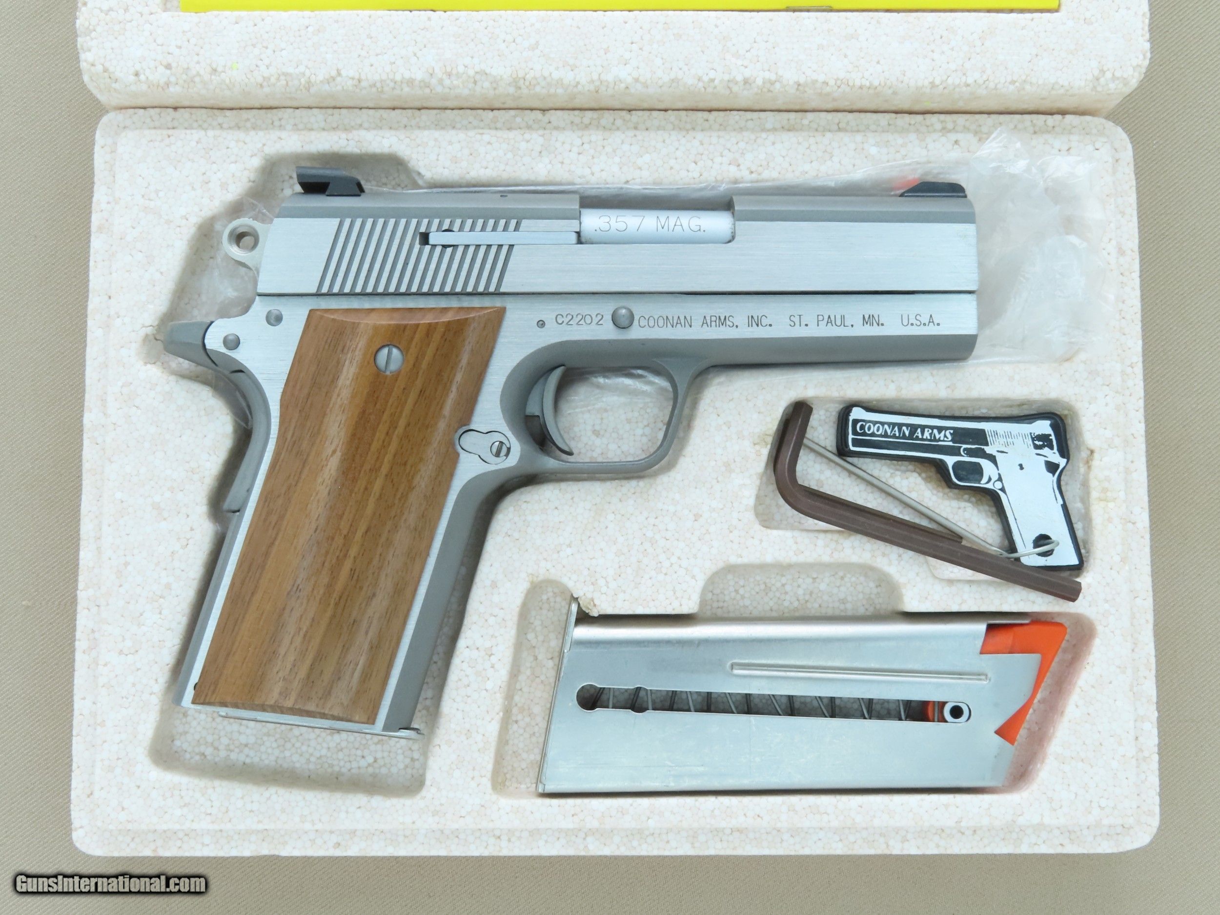 1993-96 Vintage Coonan Arms Model B Cadet .357 Magnum Pistol w/ Box ...