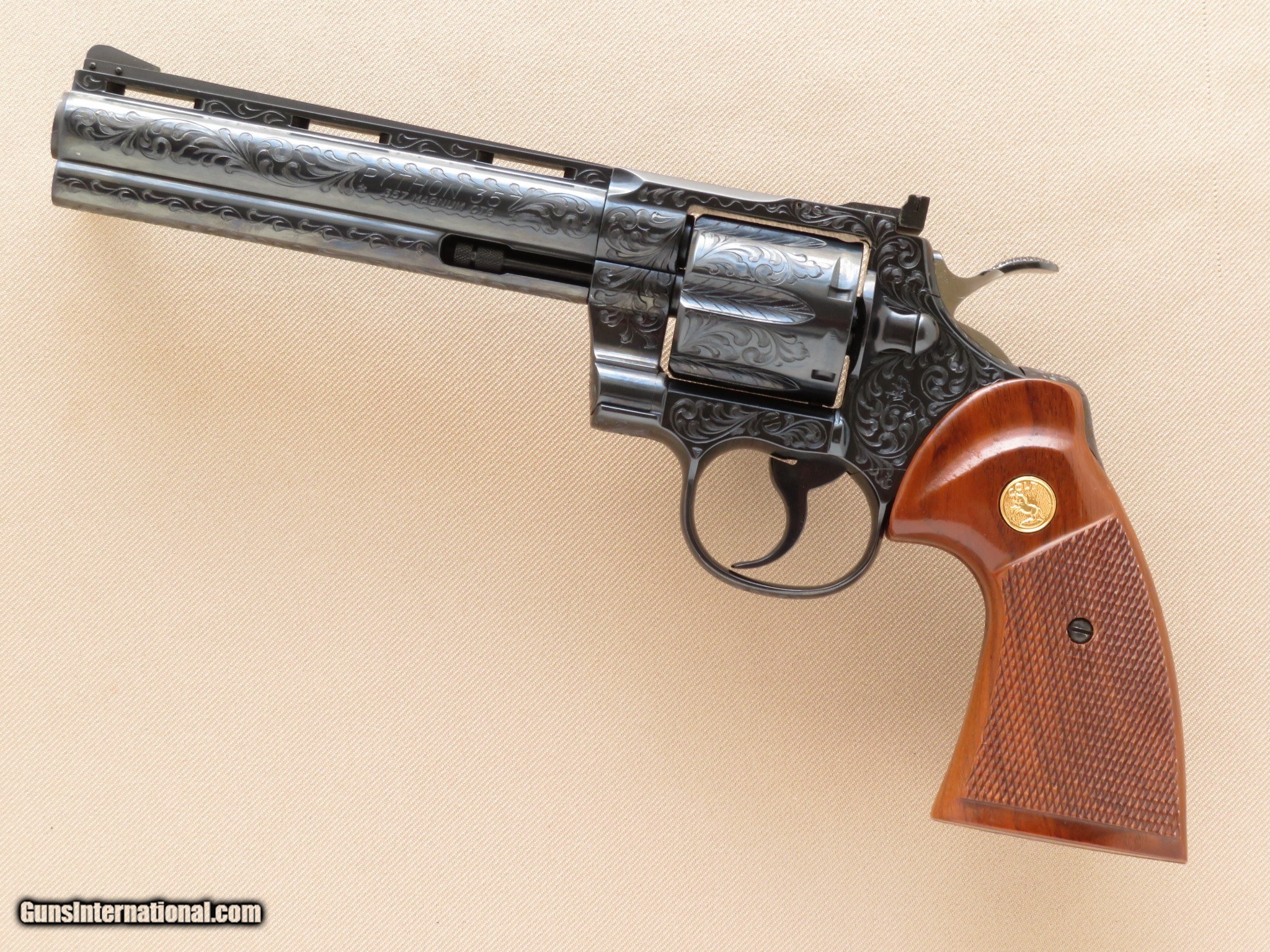 Colt Python, Factory "D" Engraved, Cal. .357 Magnum, 1978 Vintage