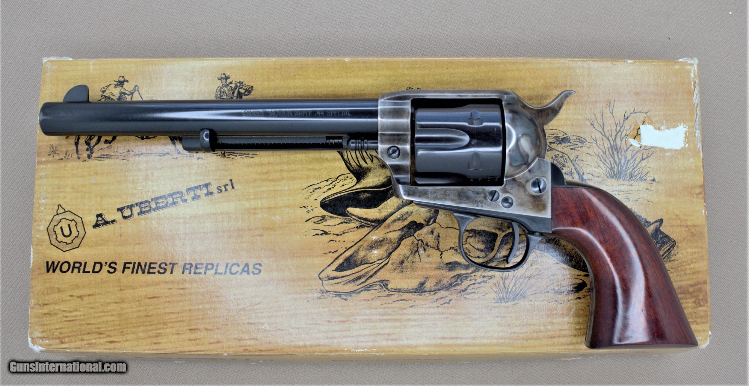 EMF HARTFORD SINGLE ACTION ARMY .44 SPL UNFIRED IN THE BOX! UBERTI ...