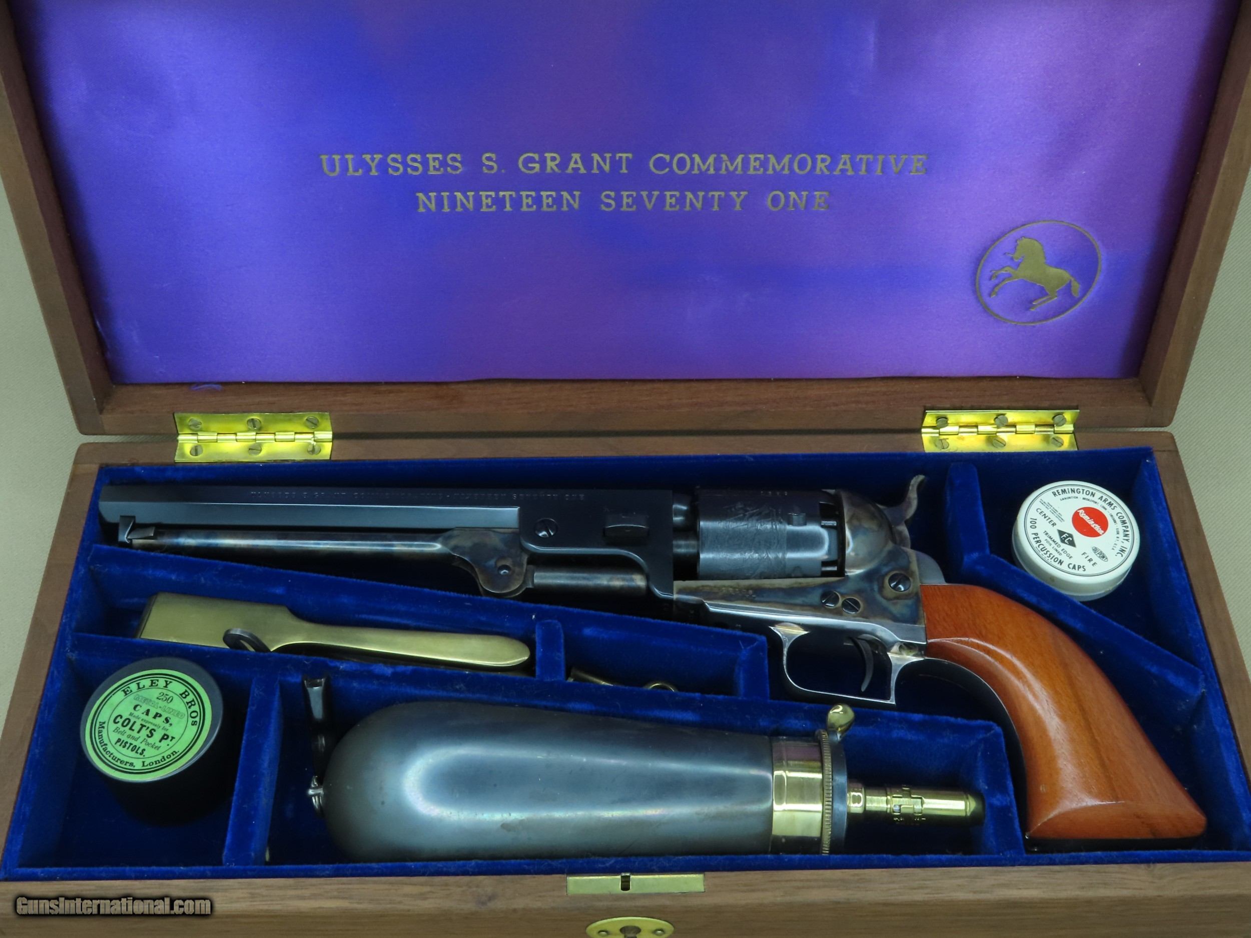 1971 Colt Ulysses S. Grant Commemorative 1851 Navy Revolver in Factory ...