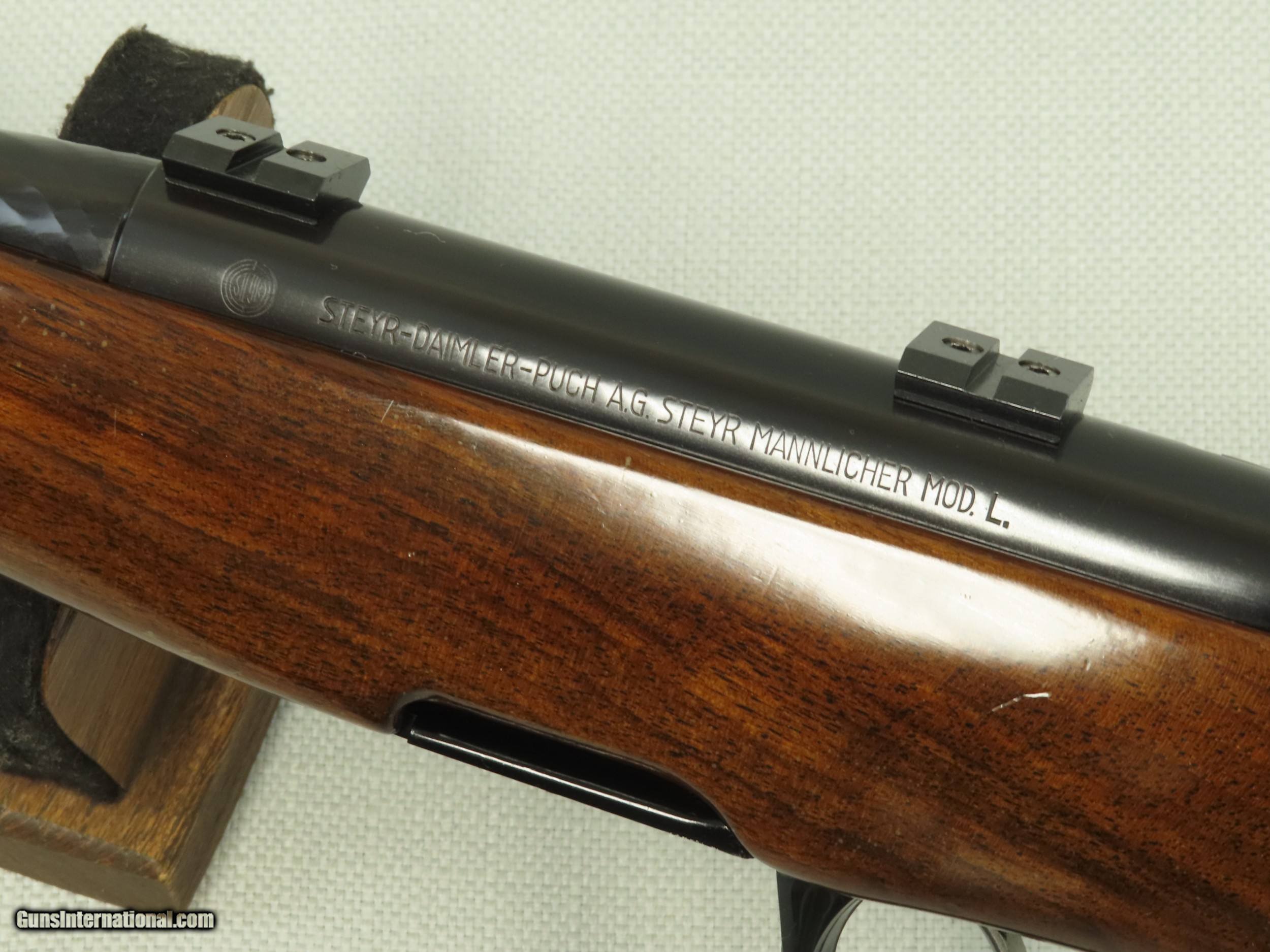1968 Vintage 1st Year Production Steyr Mannlicher Model L Rifle in .308 ...
