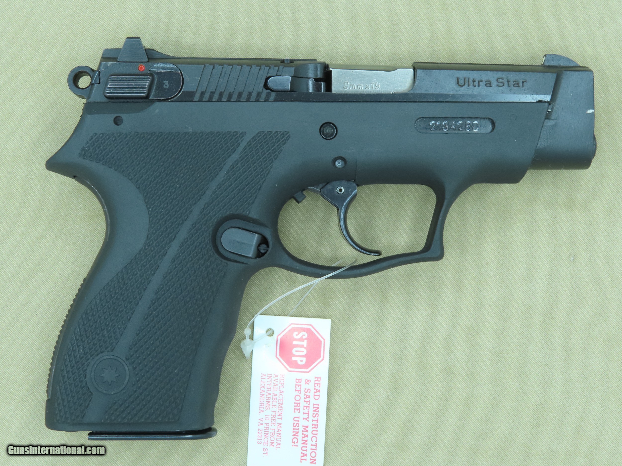 1990's Vintage Star Model Ultrastar 9mm Pistol w/ Original Box, Manuals ...