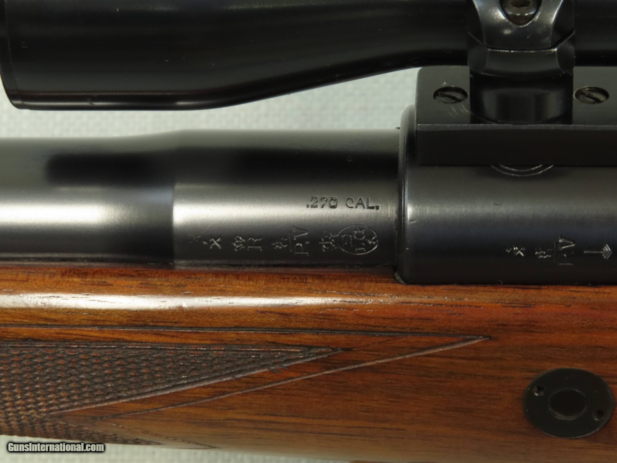 Vintage Belgian FN Mauser Supreme Rifle in .270 Winchester w/ Period ...