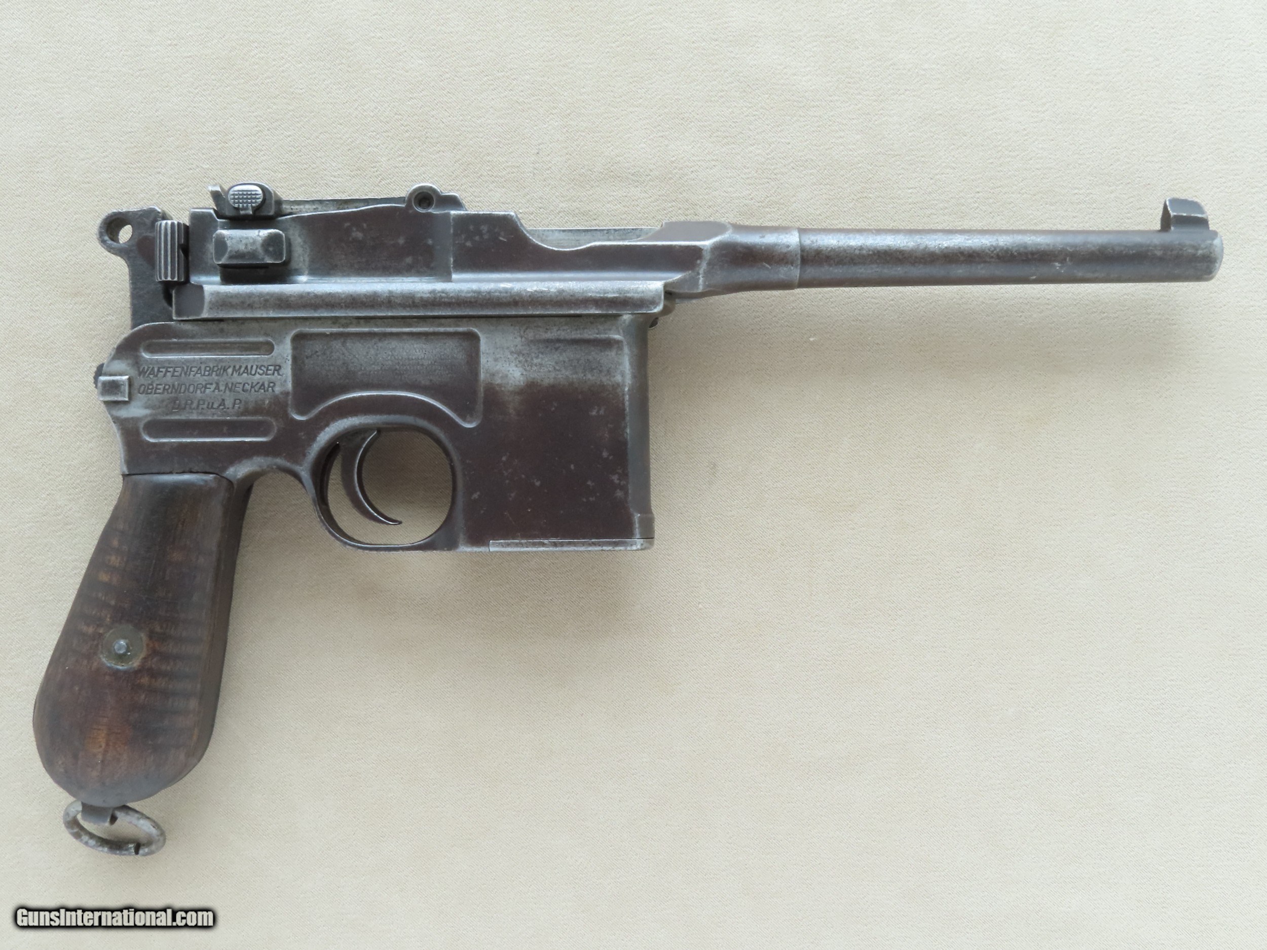 1930's Vintage Mauser Model 1930 C96 Broomhandle Pistol in .30 Mauser ...