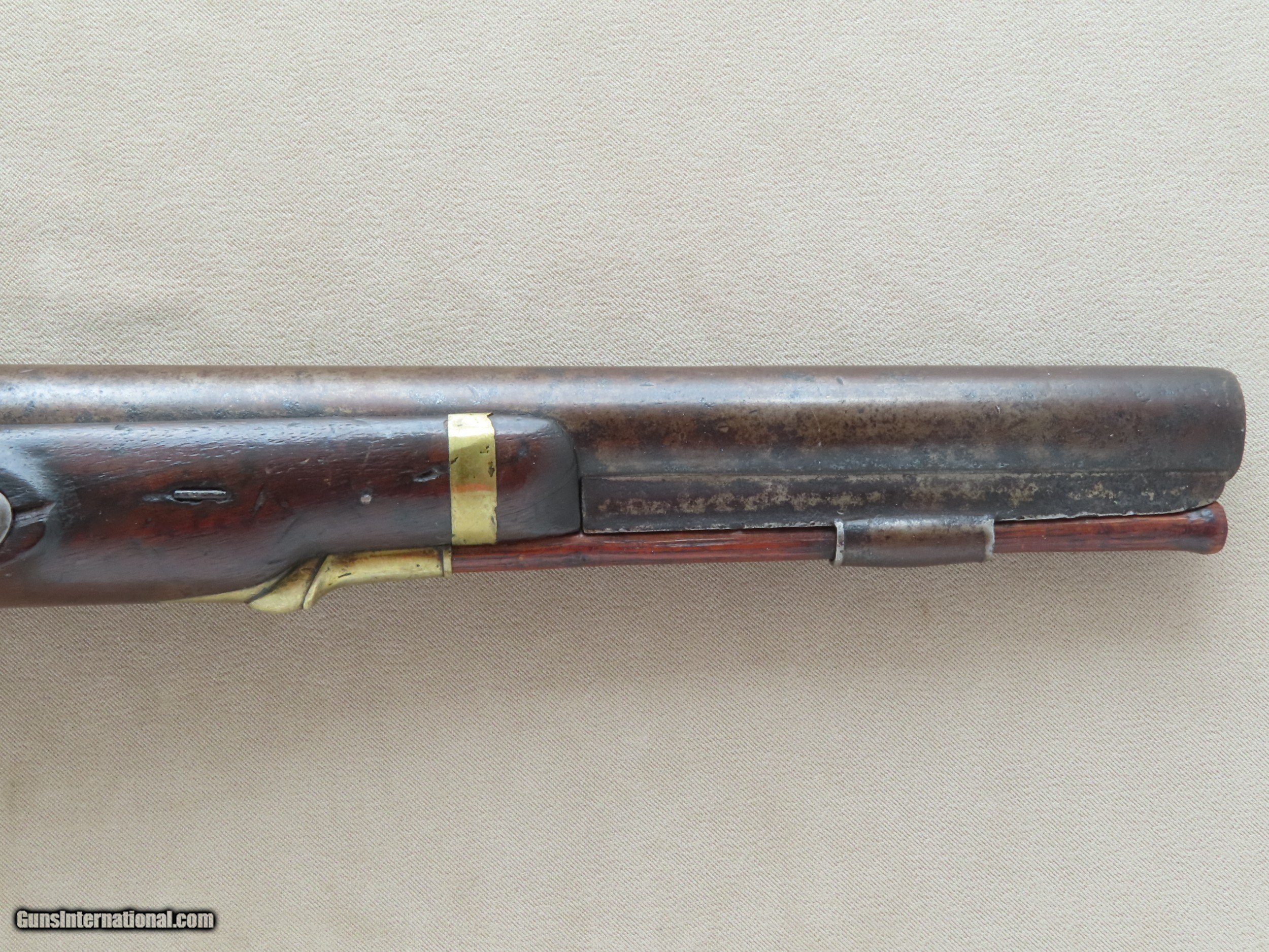 1807 Vintage U.S. Model 1805 Harpers Ferry Flintlock Pistol in .54 ...