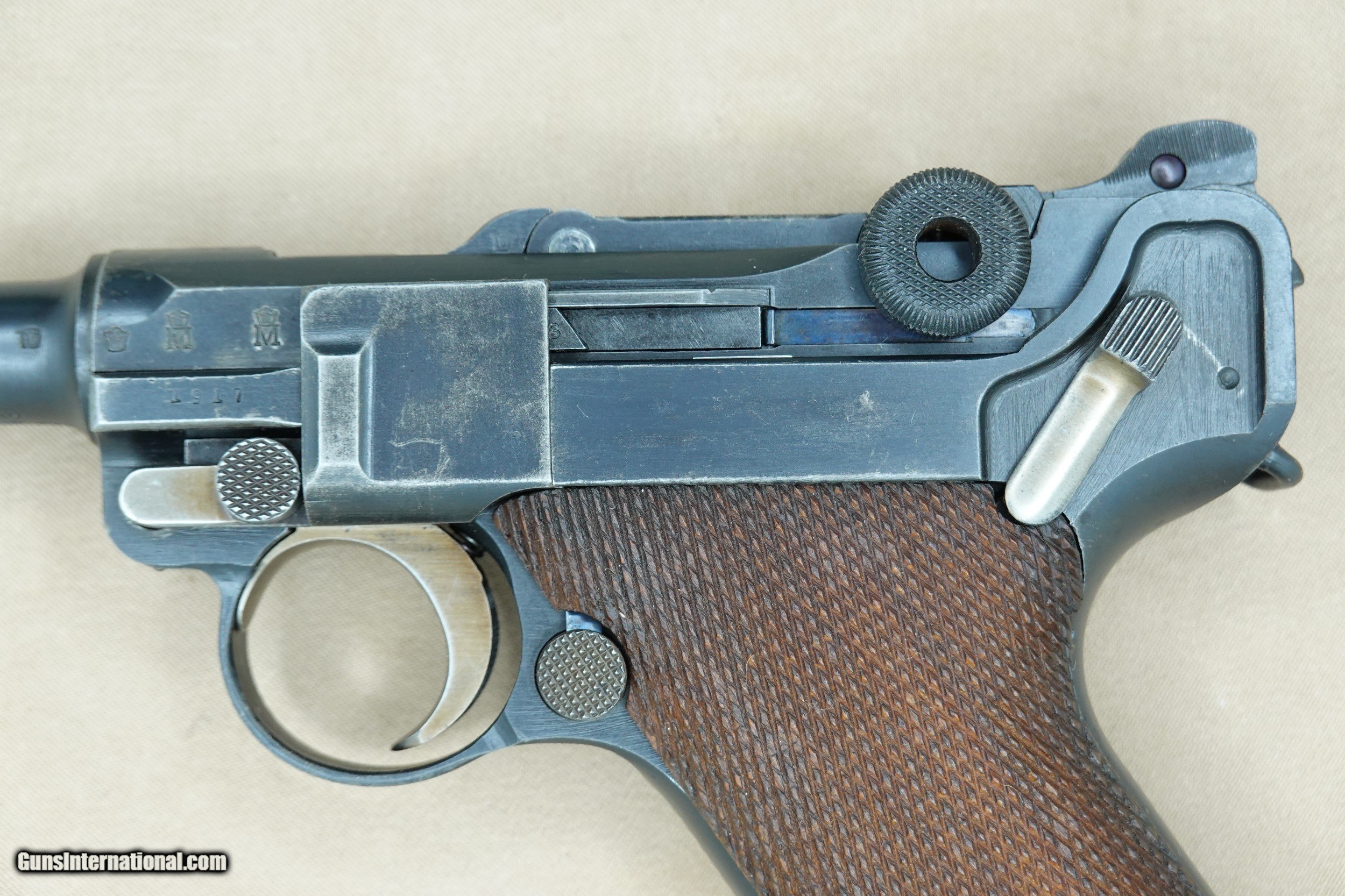 WW1 German 1914 Variation DWM P-08 Navy Luger in 9mm Luger Dated 1917 ...