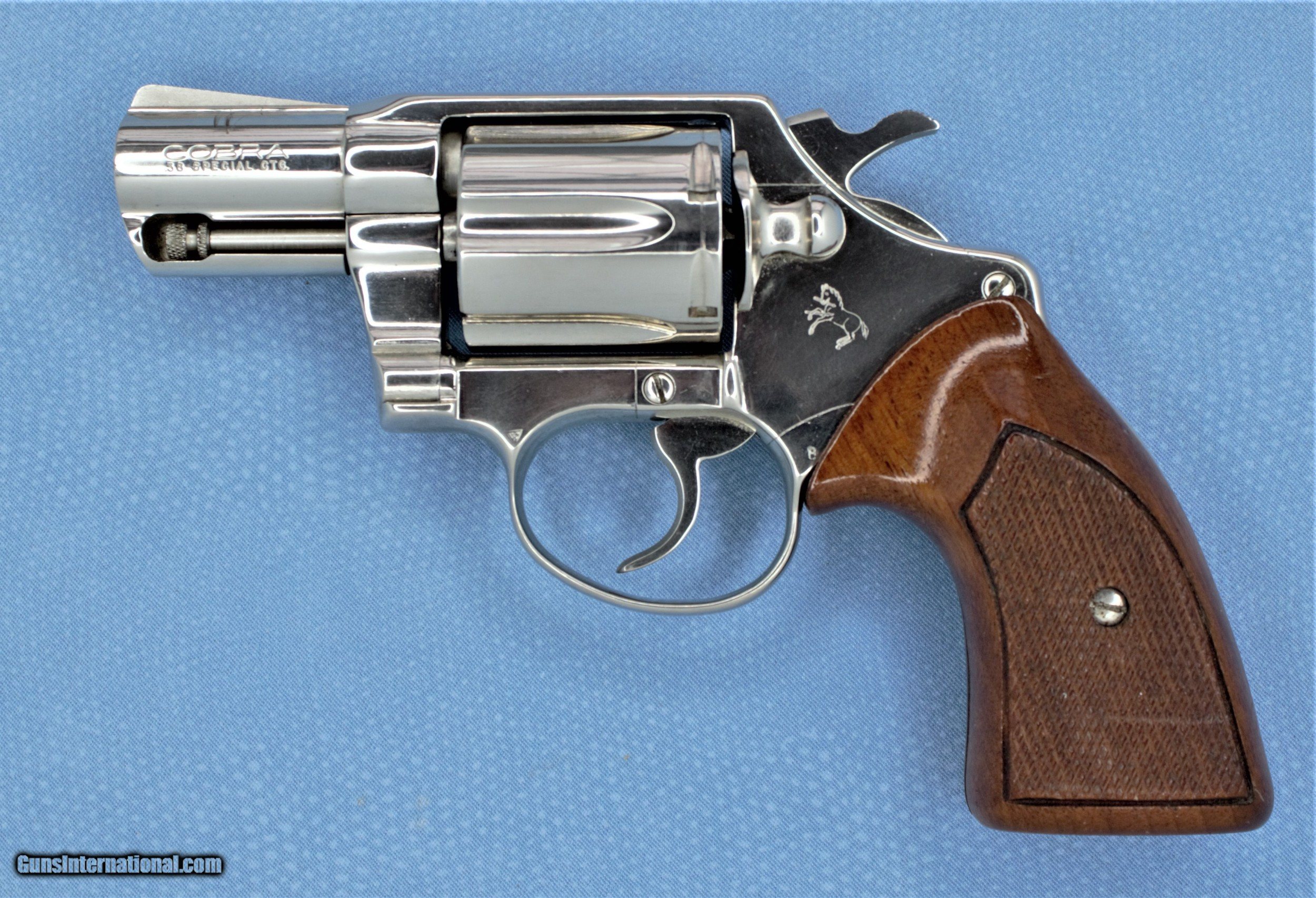 SOLD-----COLT COBRA FACTORY NICKEL 2ND ISSUE MANUFACTURED IN 1974 ...