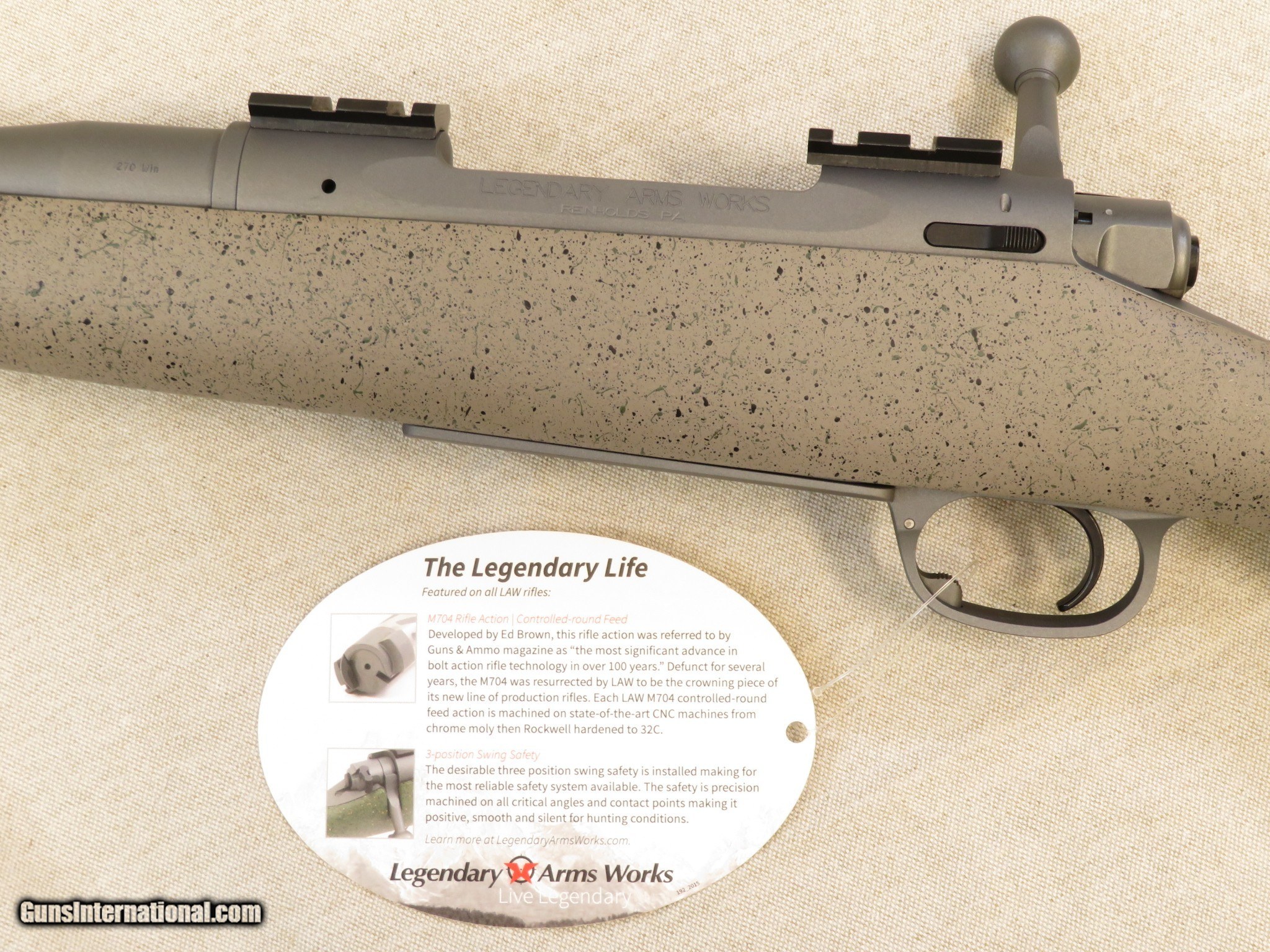 Legendary Arms Works The Closer Rifle, Cal. .270 Win., 24 Inch Barrel