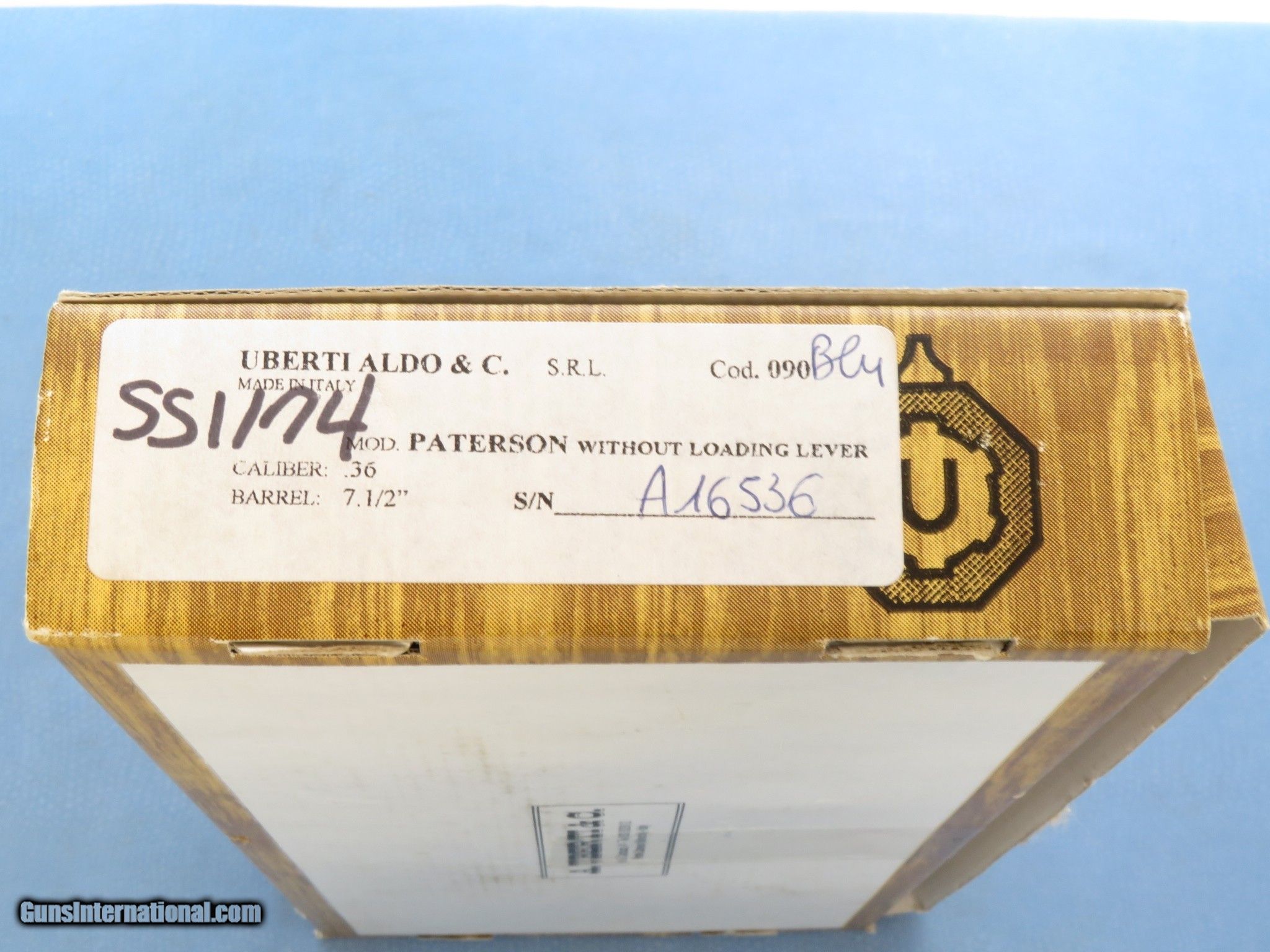 Uberti Colt Paterson Reproduction .36 Cal. Revolver **AS NEW IN BOX**