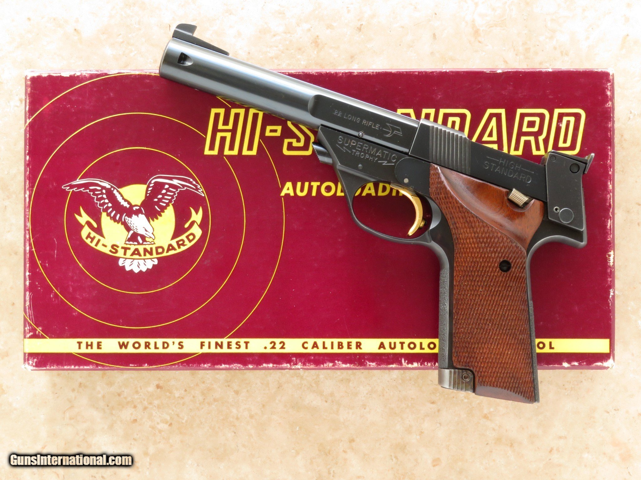 ** SOLD ** High Standard Supermatic Trophy Military, Cal. .22 LR, with ...