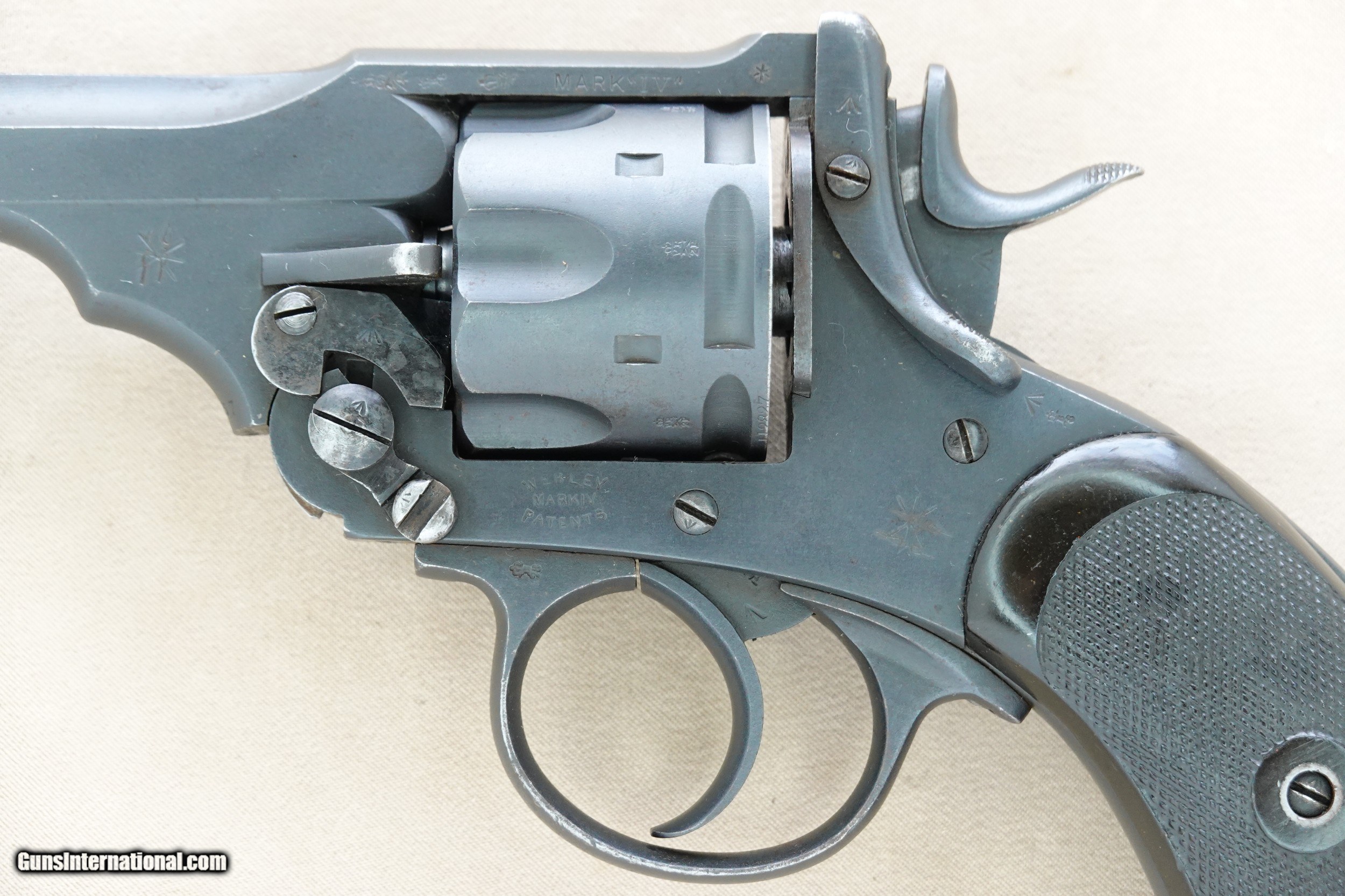 1899-1912 Vintage British Military Webley Mark IV Revolver in .45 ACP ...