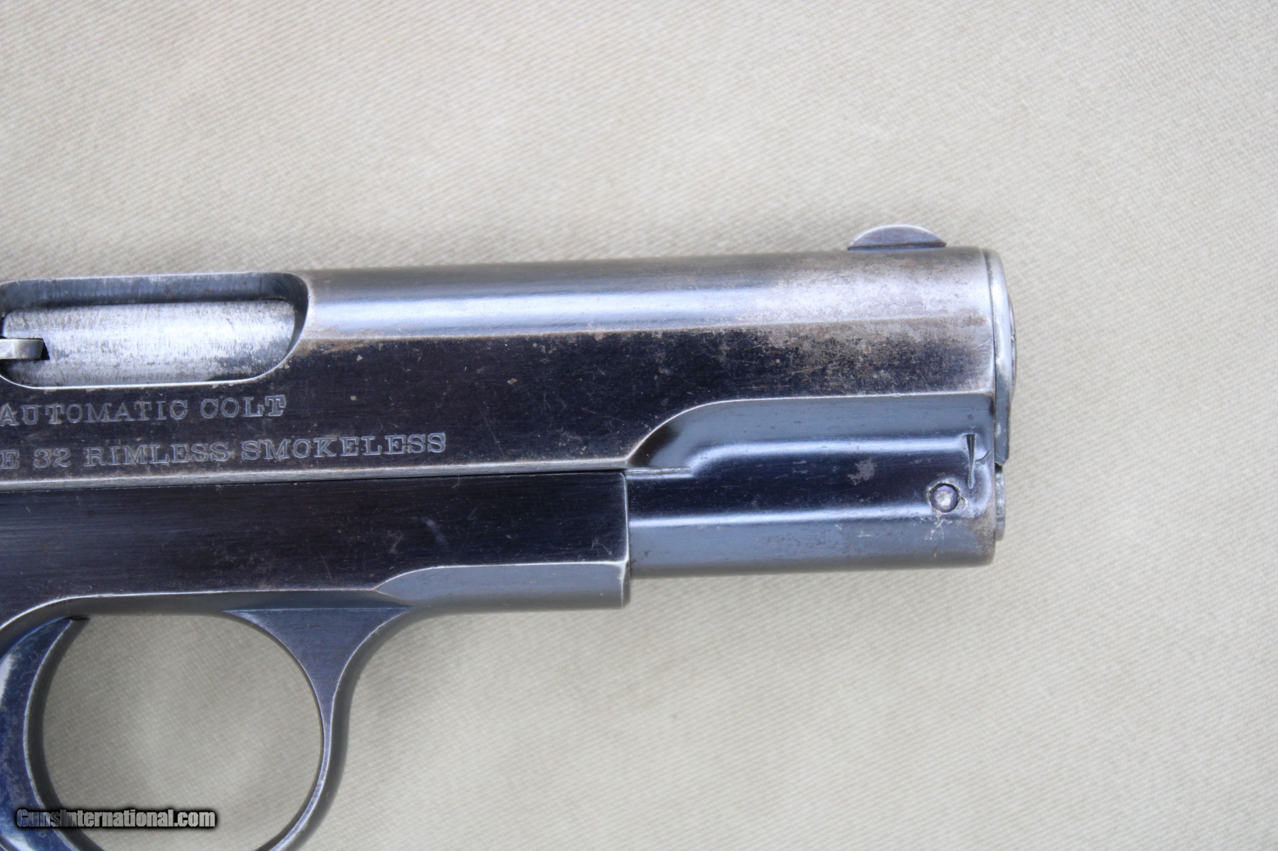 **SOLD** 1910 Vintage Colt Model 1903 Pocket Hammerless chambered in ...
