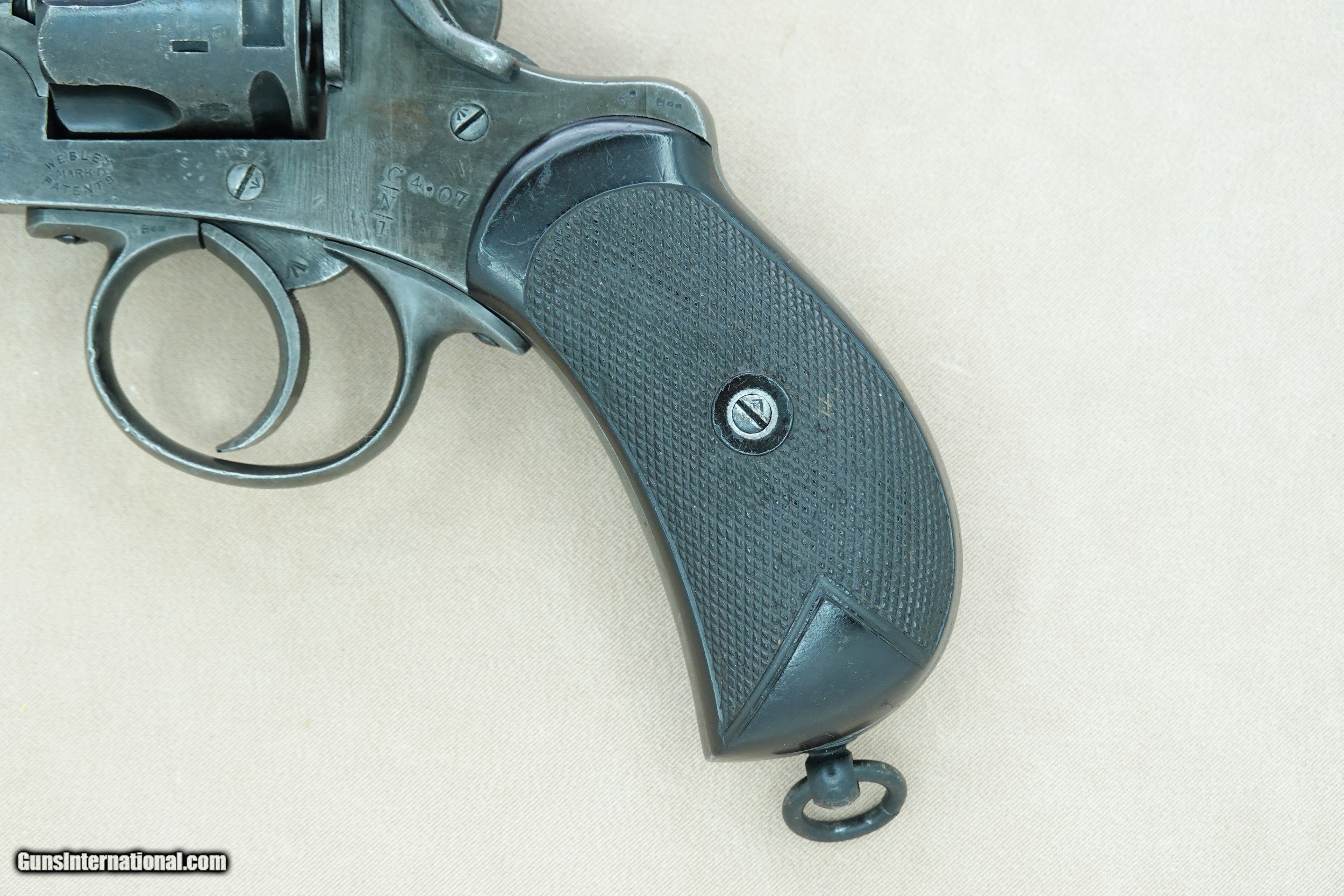 **SOLD** 1891-1892 Vintage British Military Webley Mark 1* Revolver in ...