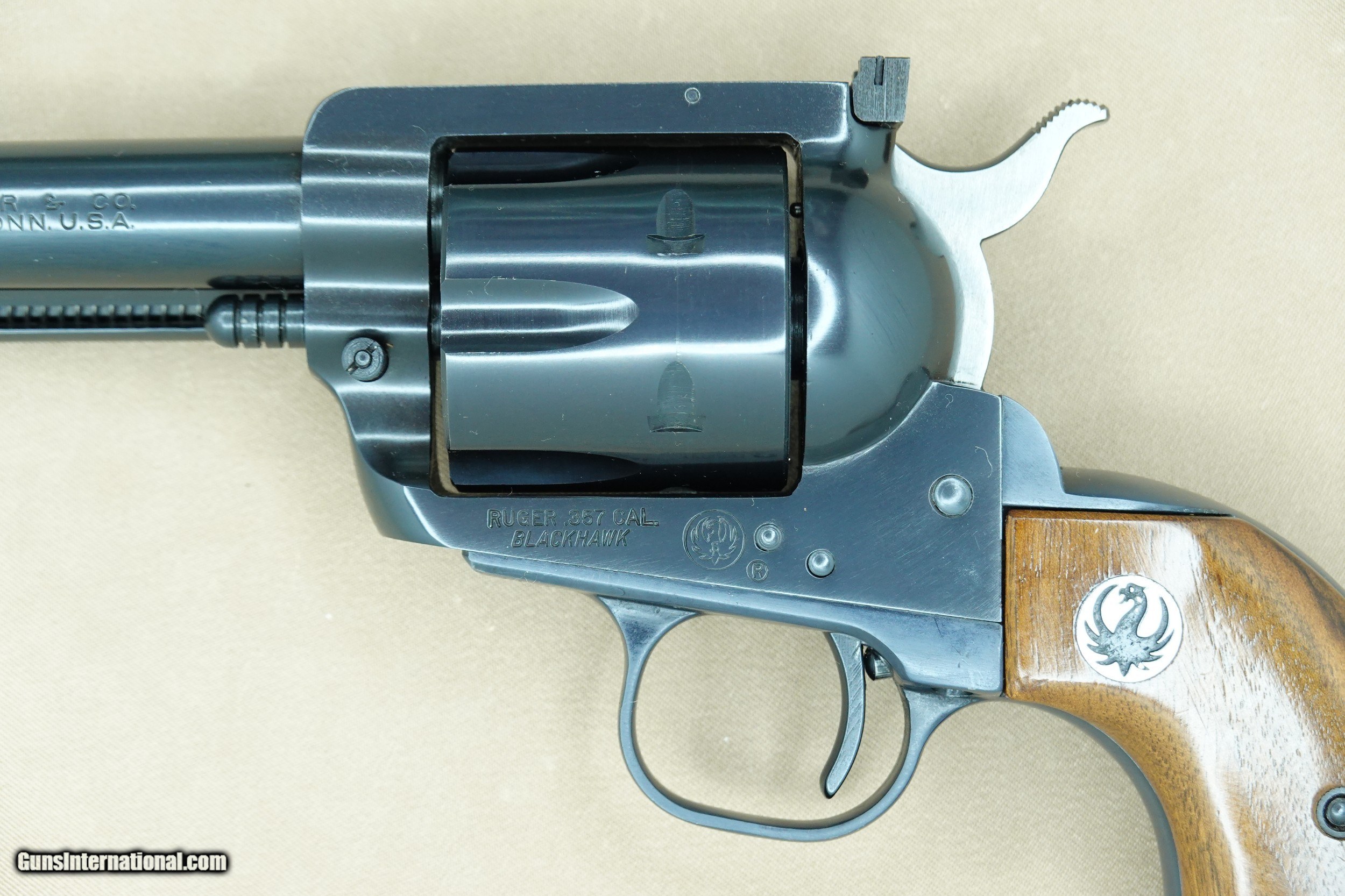 **SOLD** 1962 Vintage Ruger Flat Top Old Model Blackhawk .357 Magnum ...