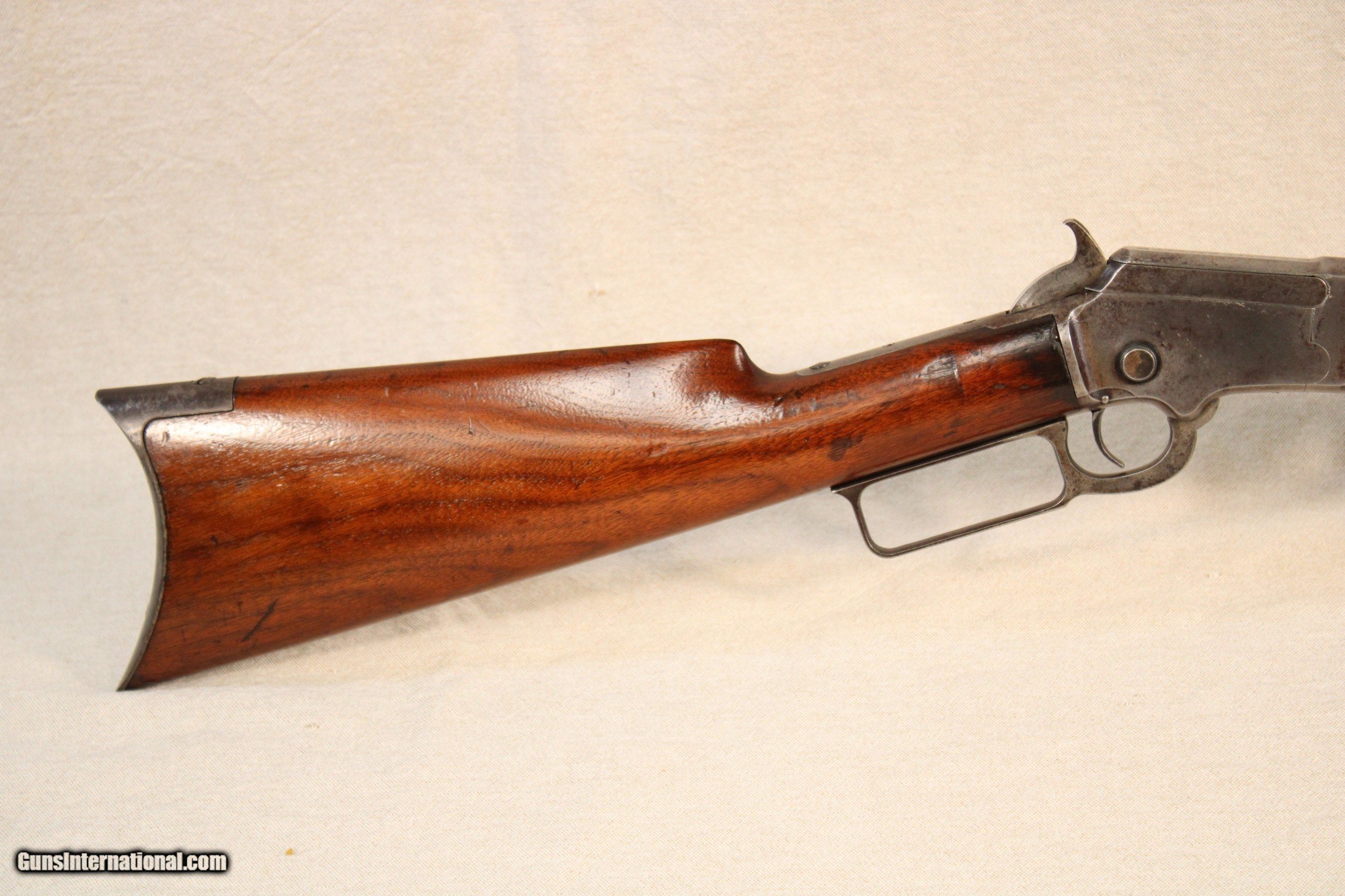 **SOLD** 1893 Vintage Marlin Model 1891 Lever Action Rifle Chambered in ...