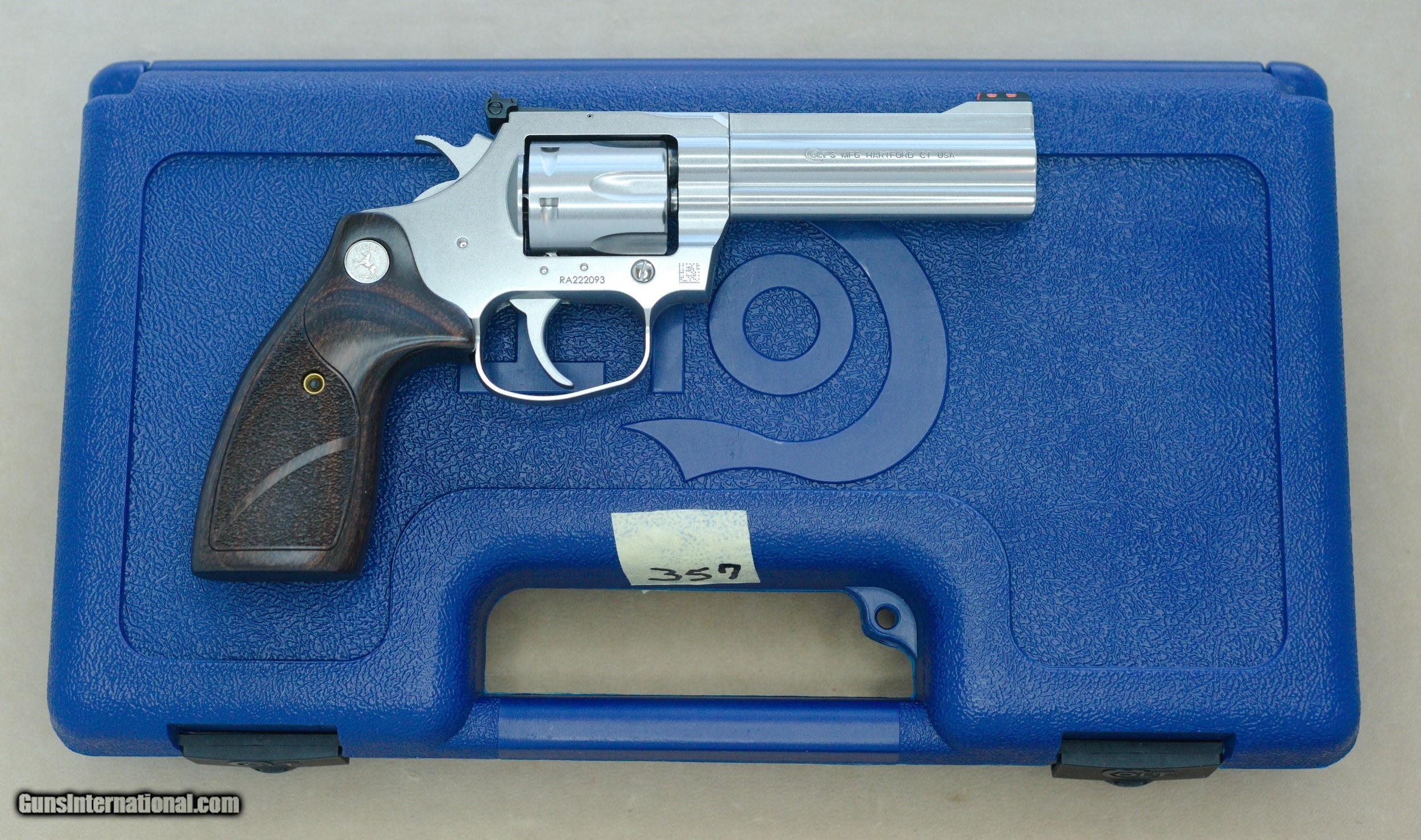 Colt King Cobra Target Revolver Chambered in .357 Magnum w/ 4" Barrel ...