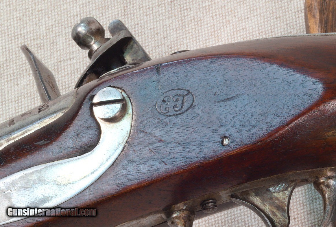 **SOLD** Simeon North Model 1819 Flintlock Pistol Chambered in .54 ...