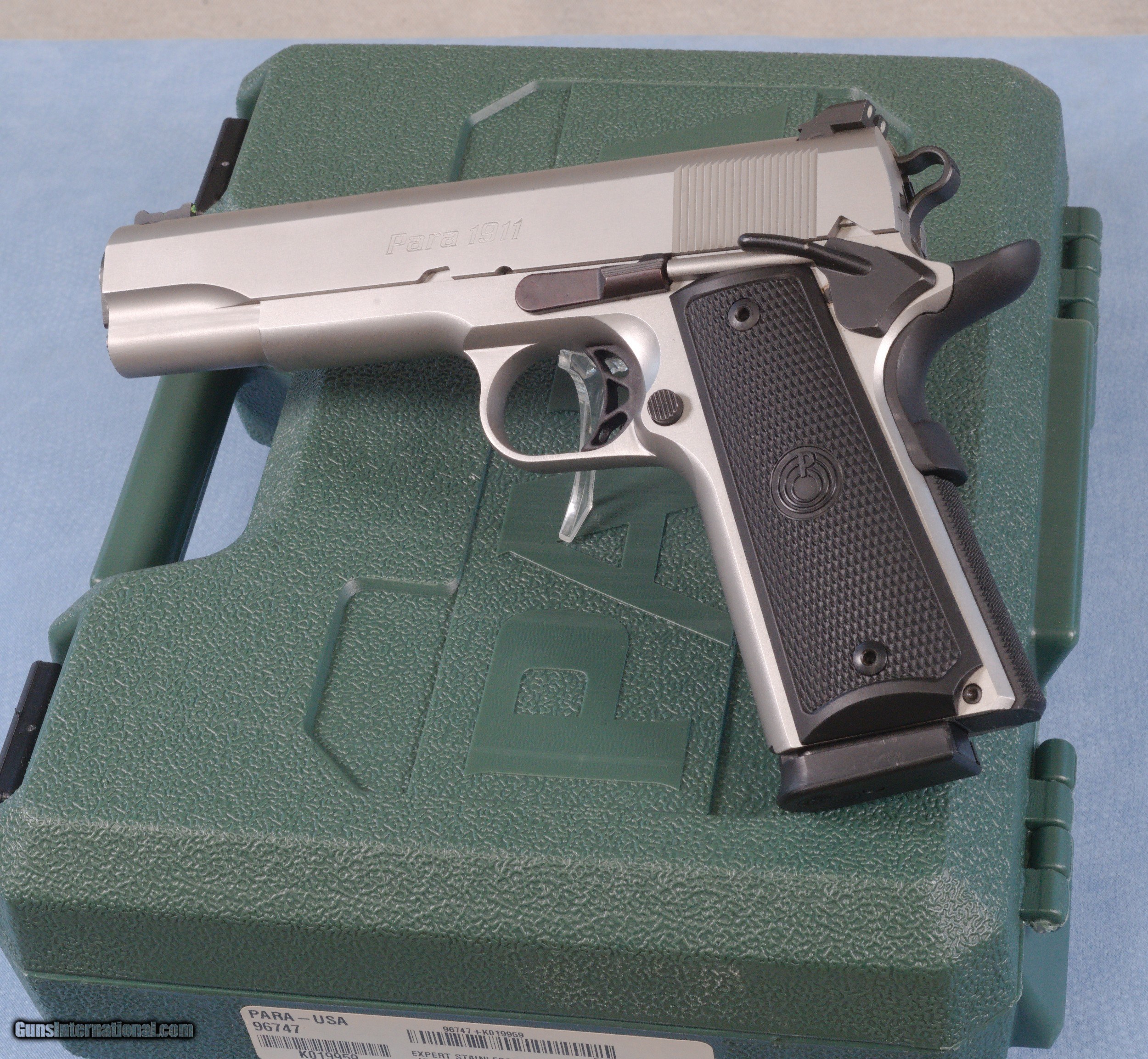 Para Ordnance 1911 Expert Stainless Semi Auto Pistol Chambered in .45 ...