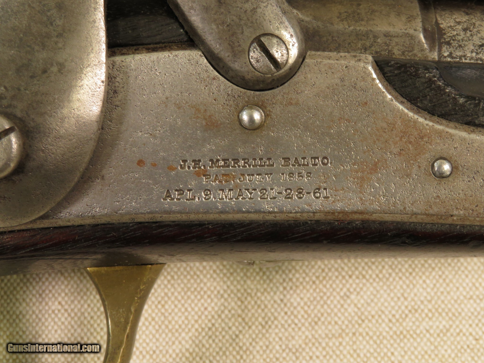 Merrill Carbine, 1st Model Transition, Cal. .54 Percussion, Civil War ...