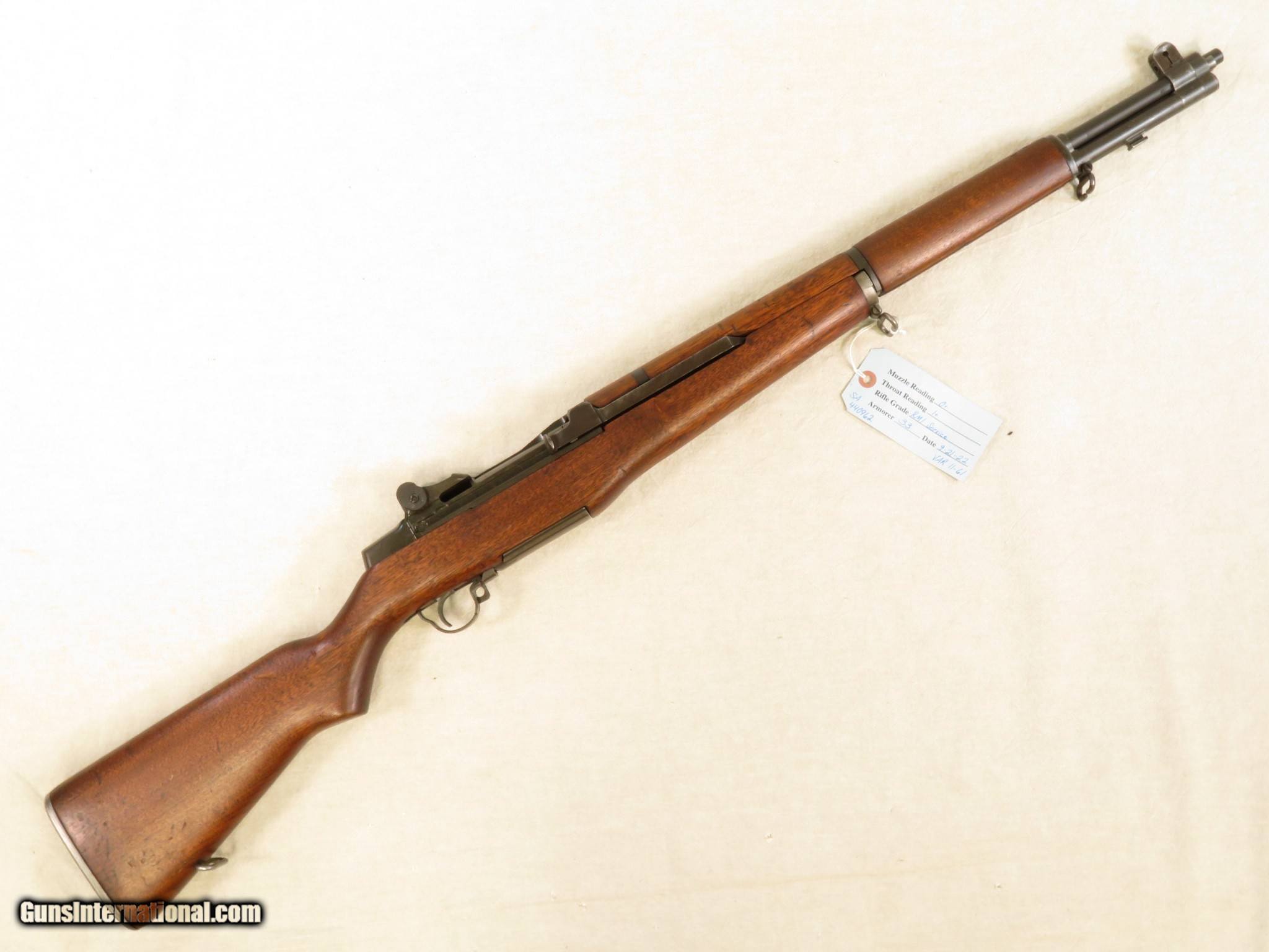 **SOLD** Springfield Armory M1 Garand, Cal. 30-06, 1941 Vintage, WW II