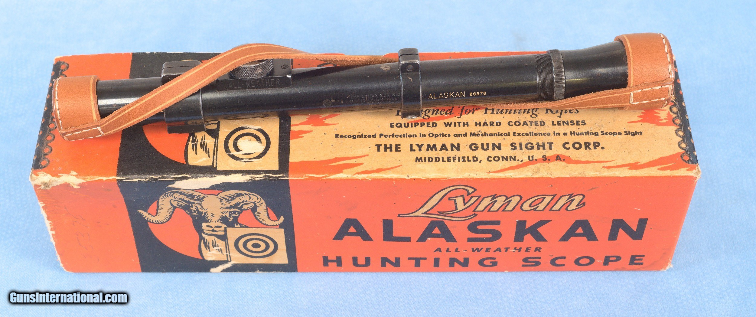 **SOLD** Lyman Alaskan 2 1/2x Vintage Hunting Scope **With Box and Caps ...